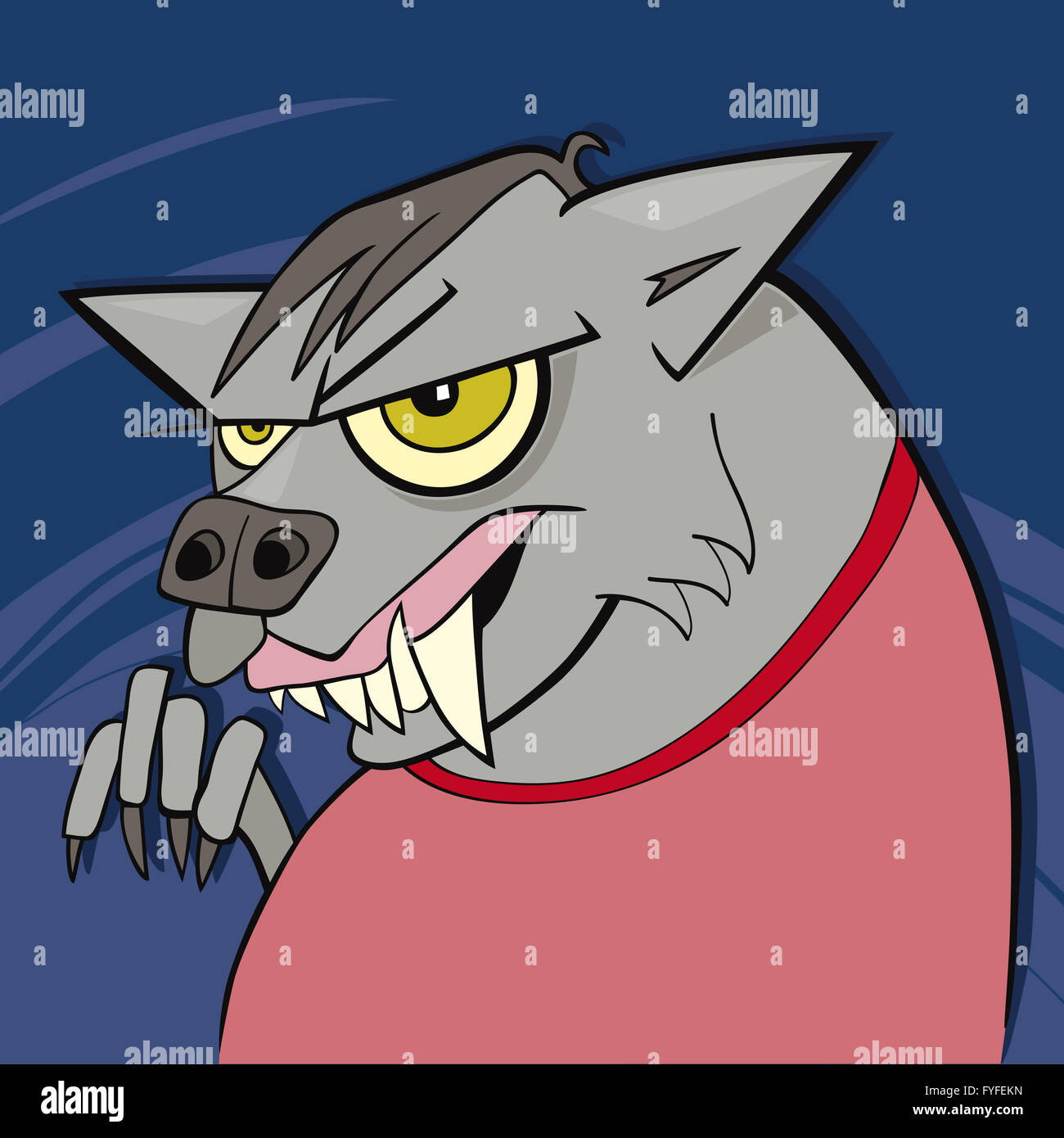 Cartoon illustration funny werewolf hi-res stock photography and images ...
