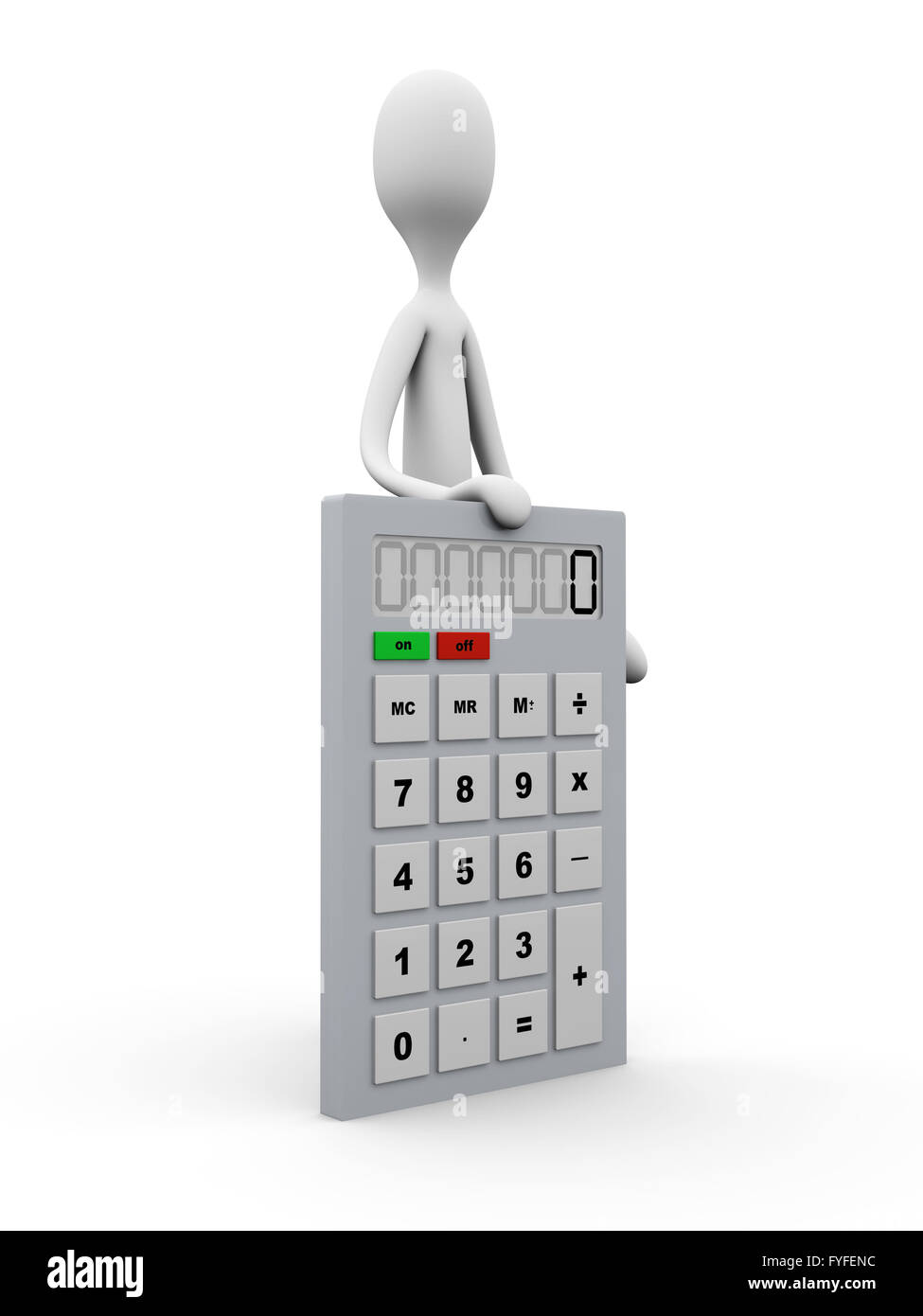 Presenting the Calculation Stock Photo - Alamy