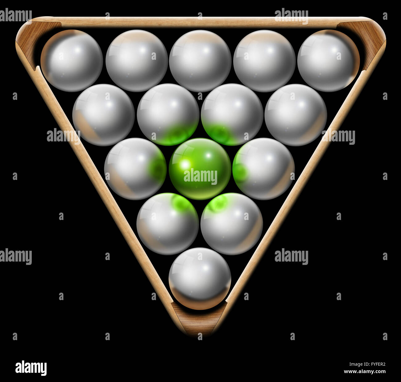 Green business pool on black Stock Photo - Alamy