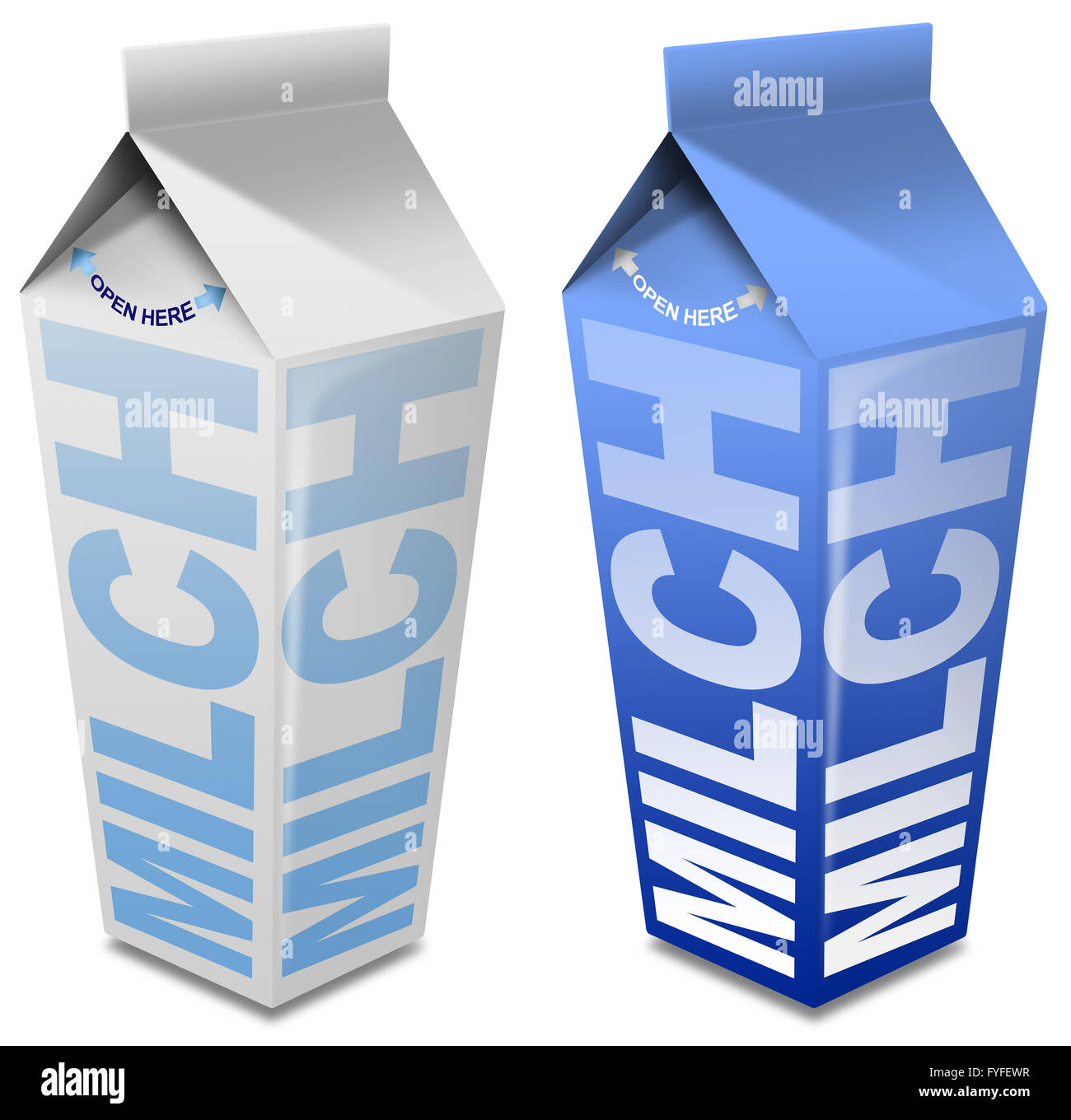 Milch carton - Milk carton Stock Photo - Alamy