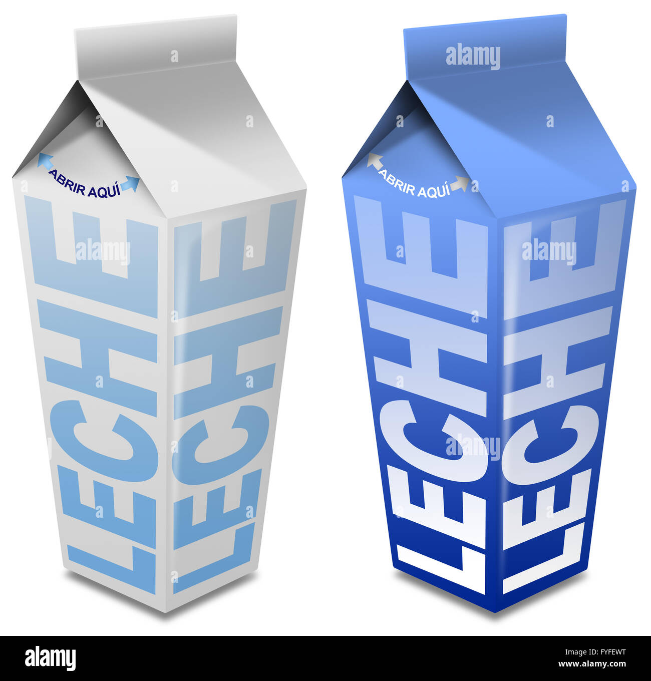 Leche carton - Milk carton Stock Photo - Alamy