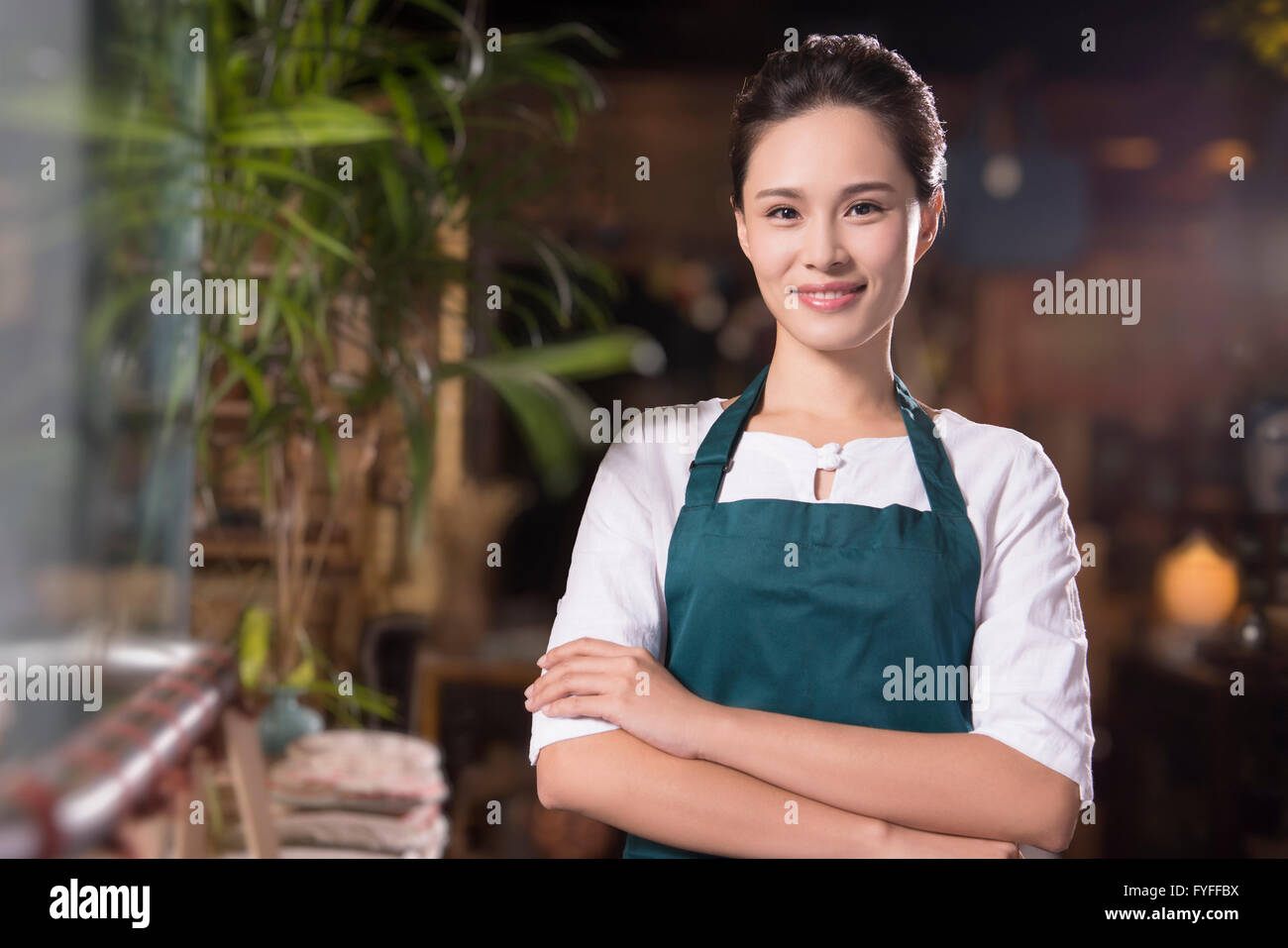 Tea house owner Stock Photo - Alamy