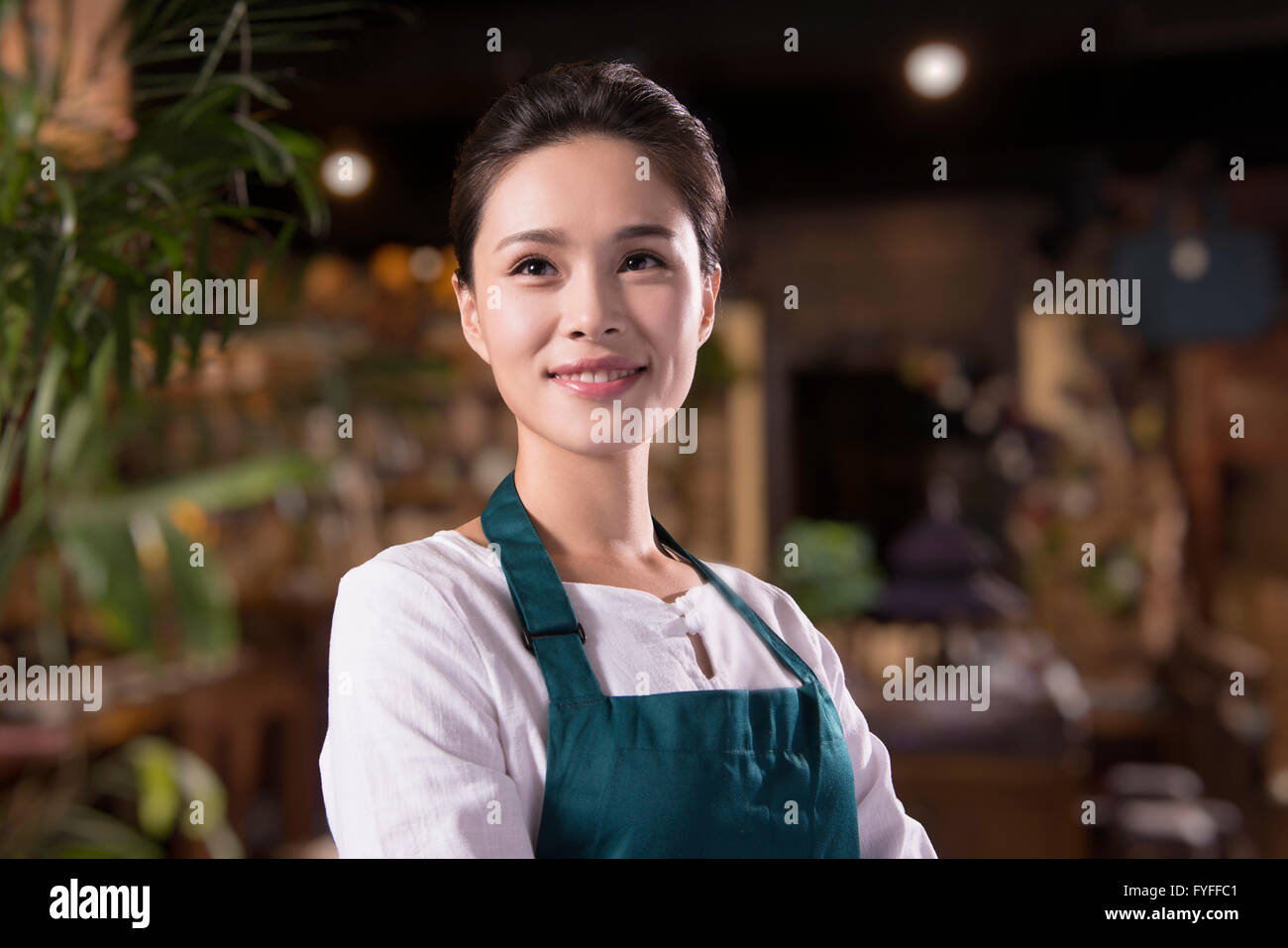 Tea house owner Stock Photo - Alamy