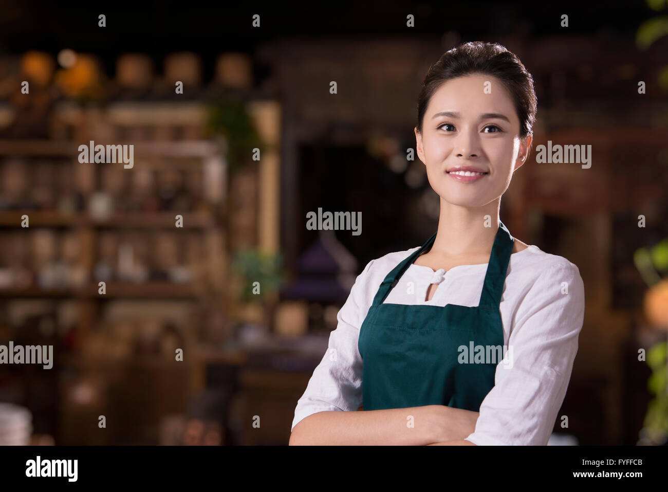 Tea house owner Stock Photo - Alamy