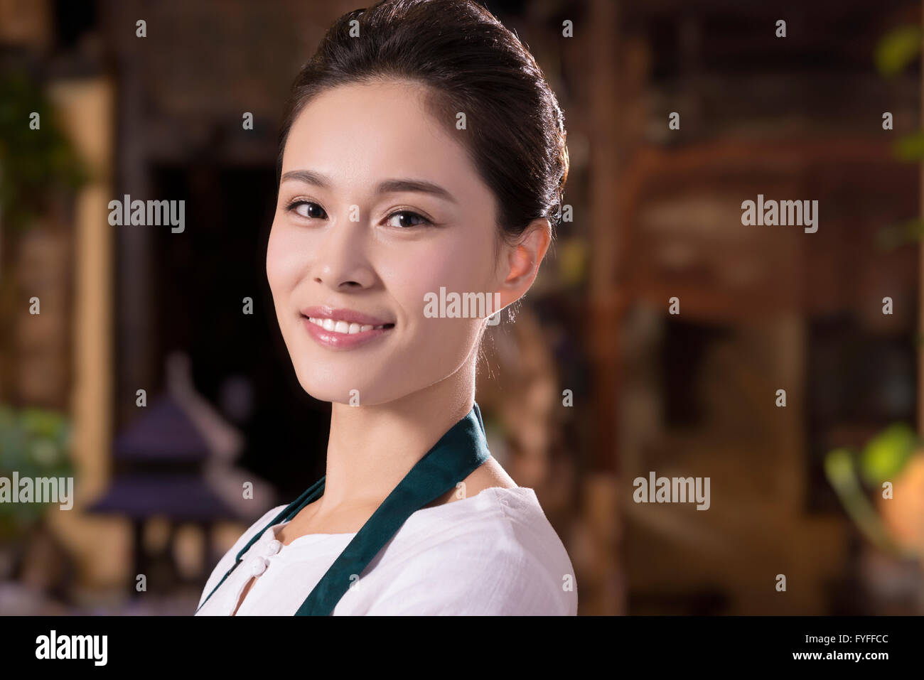 Tea house owner Stock Photo - Alamy
