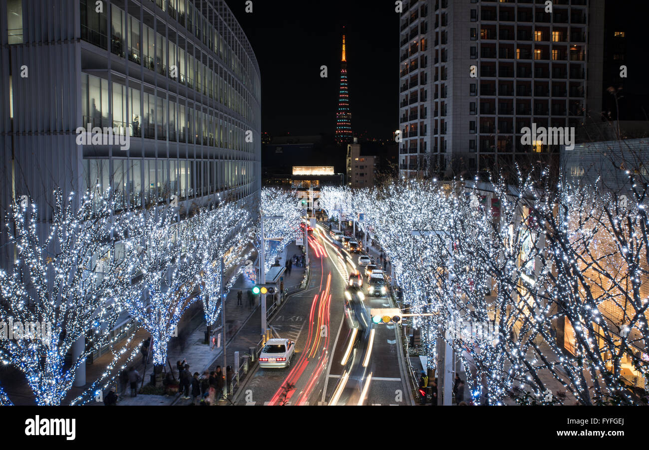Tokyo Christmas lights Stock Photo - Alamy