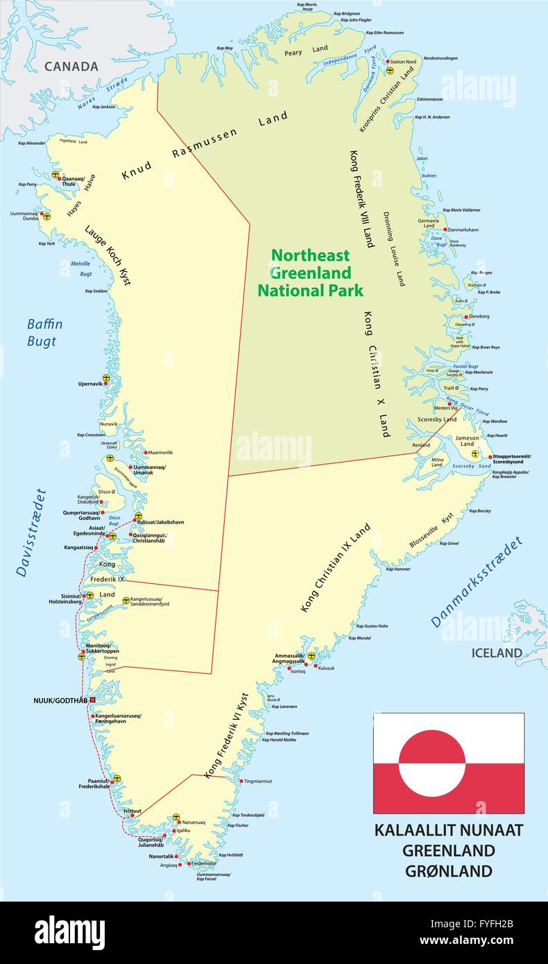 Greenland map High Resolution Stock Photography and Images - Alamy