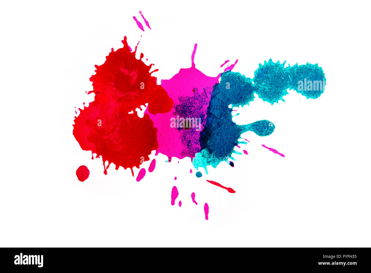 colorful ink blot Stock Photo - Alamy