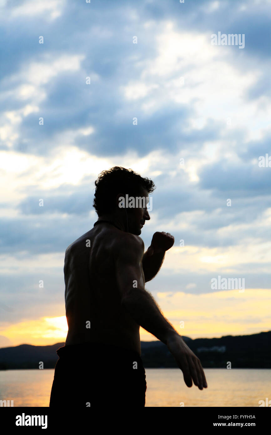 foreign man practicing Tai Chi Stock Photo - Alamy