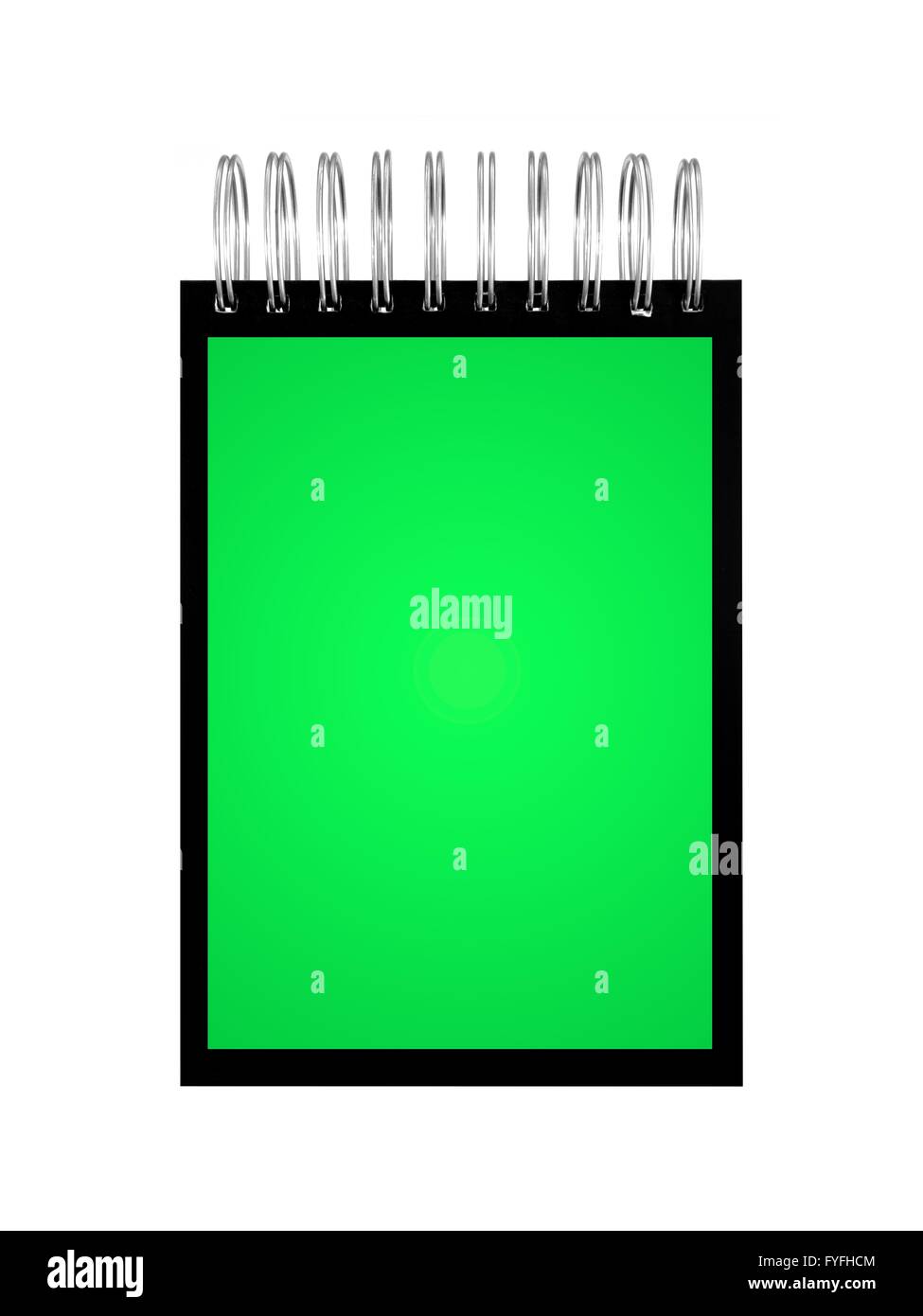 A notepad isolated against a white background Stock Photo - Alamy