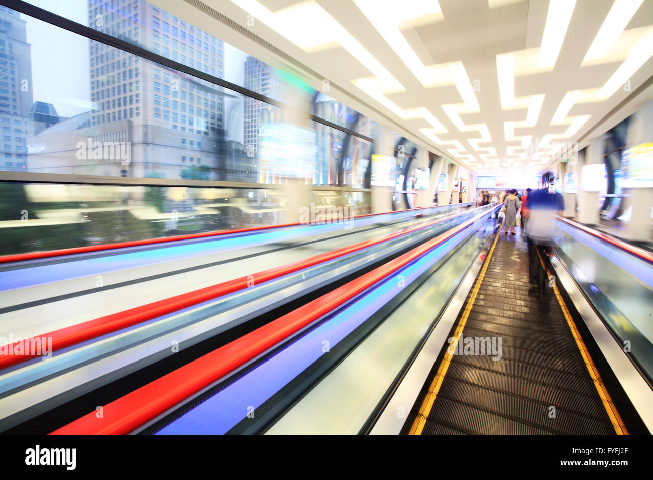 escalator Stock Photo - Alamy