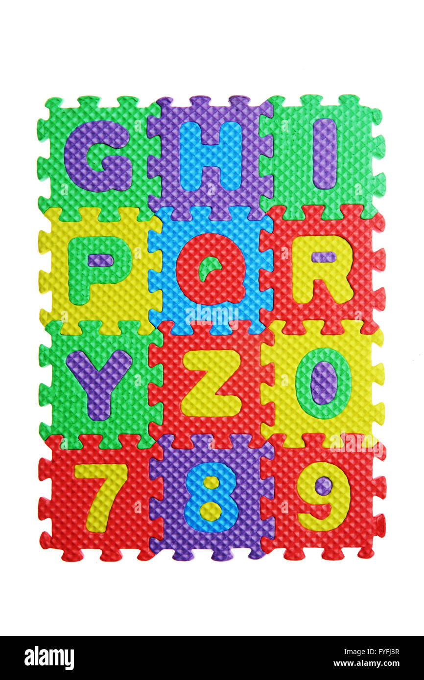 Alphabet puzzle piece hi-res stock photography and images - Alamy