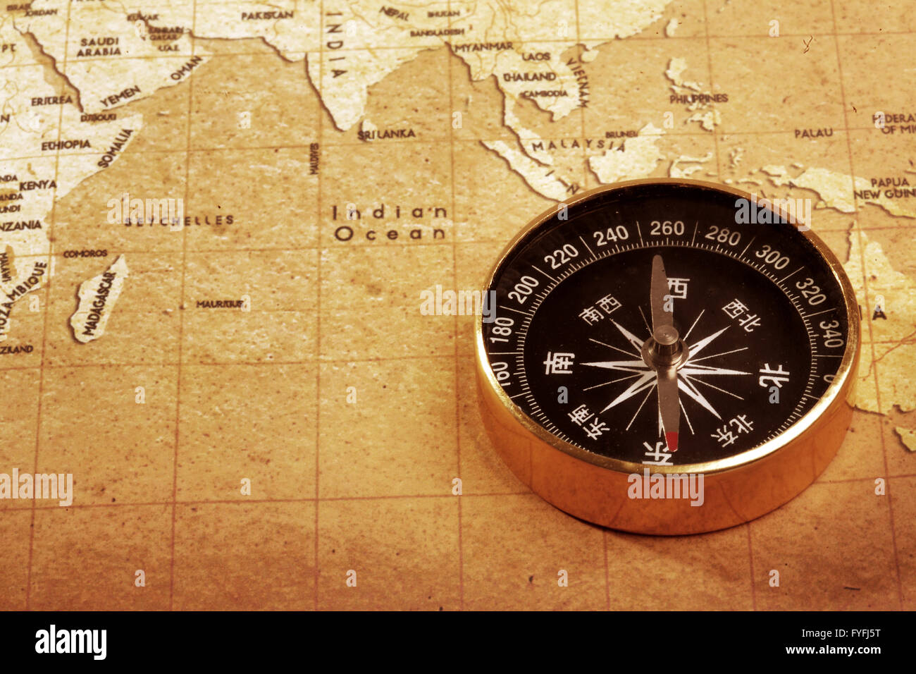 Blank Treasure Map Compass