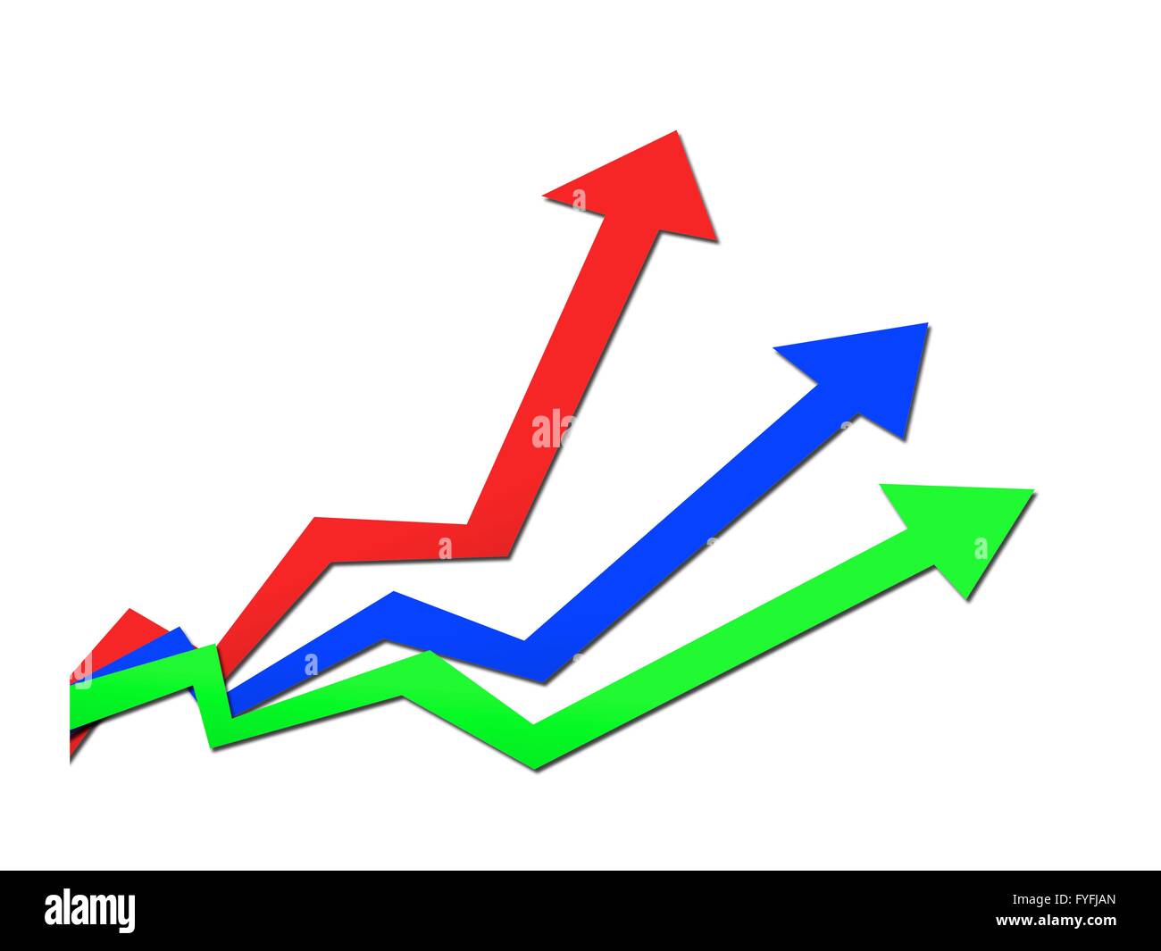 A conceptual line graph against a white background Stock Photo - Alamy