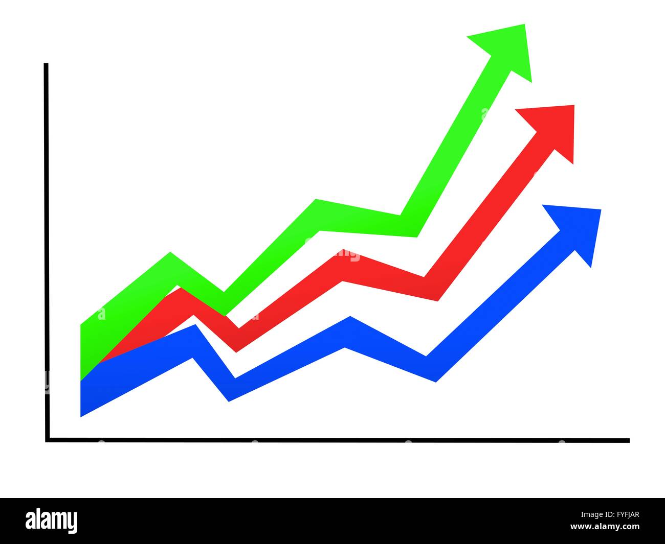 A conceptual line graph against a white background Stock Photo - Alamy