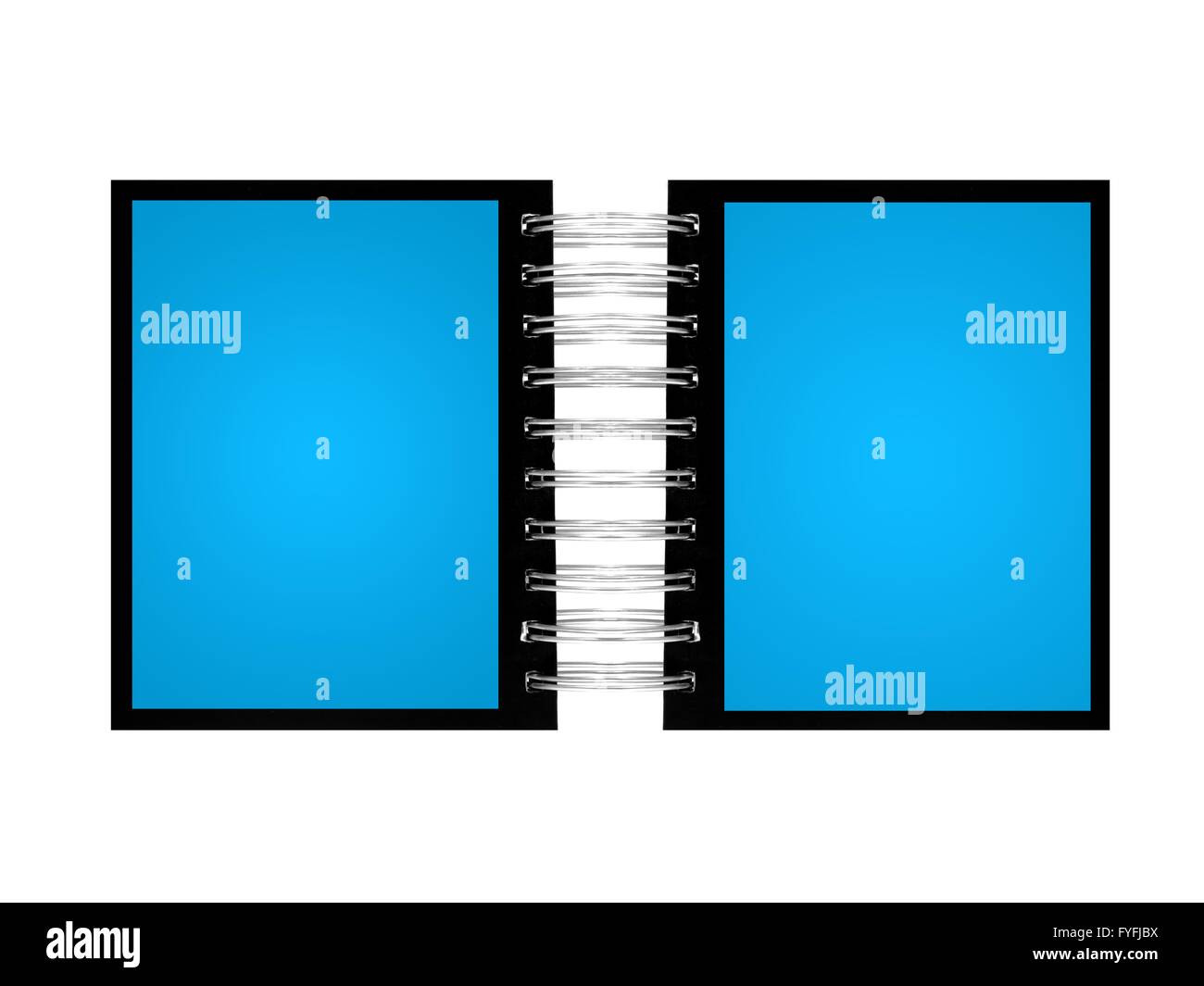 A notepad isolated against a white background Stock Photo - Alamy