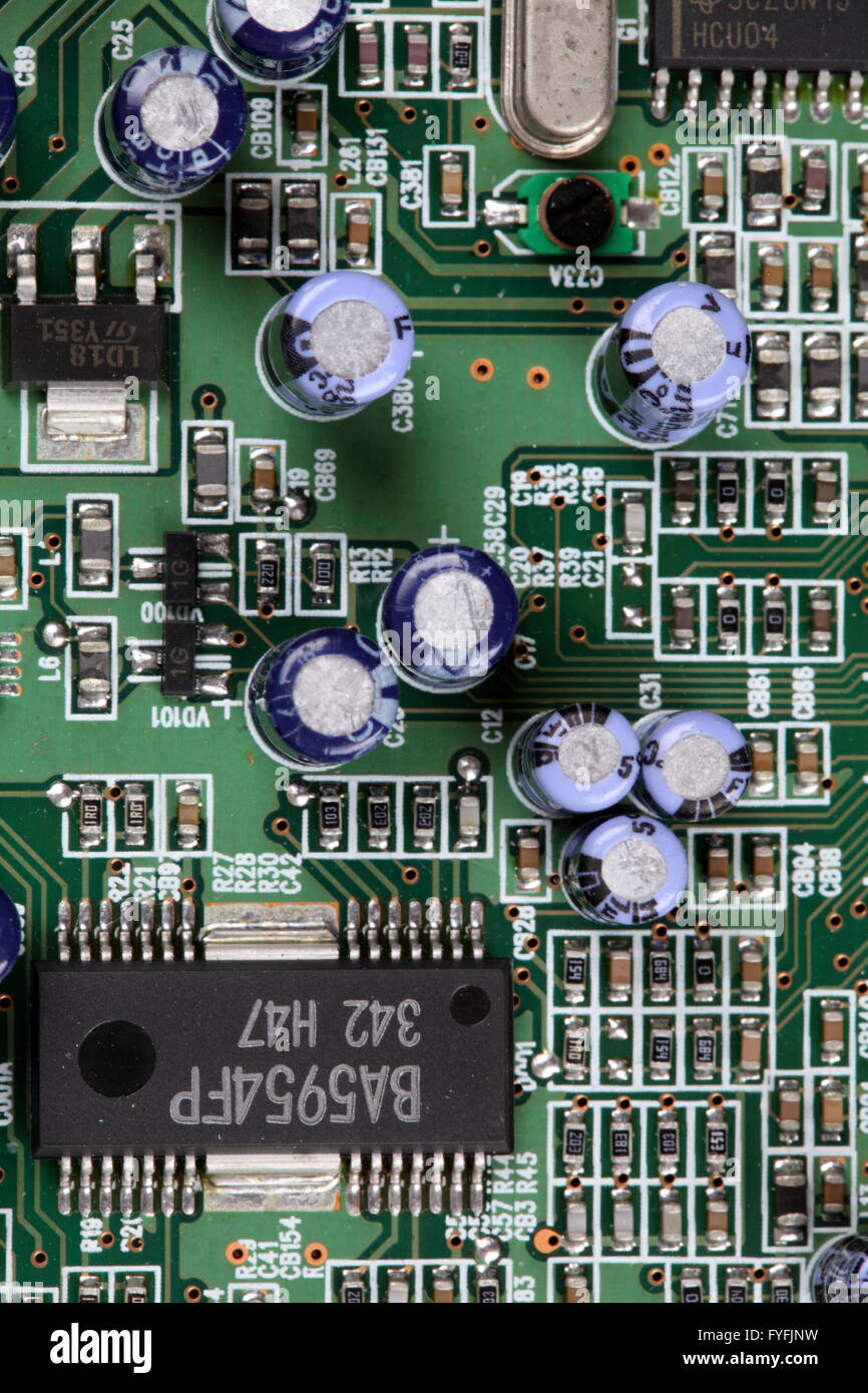 closeup of electronic circuit board Stock Photo - Alamy