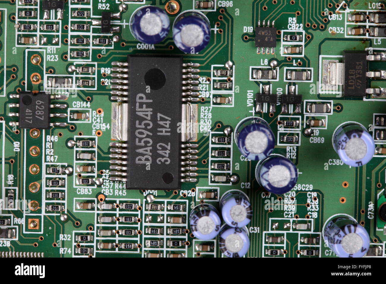 closeup of electronic circuit board Stock Photo - Alamy
