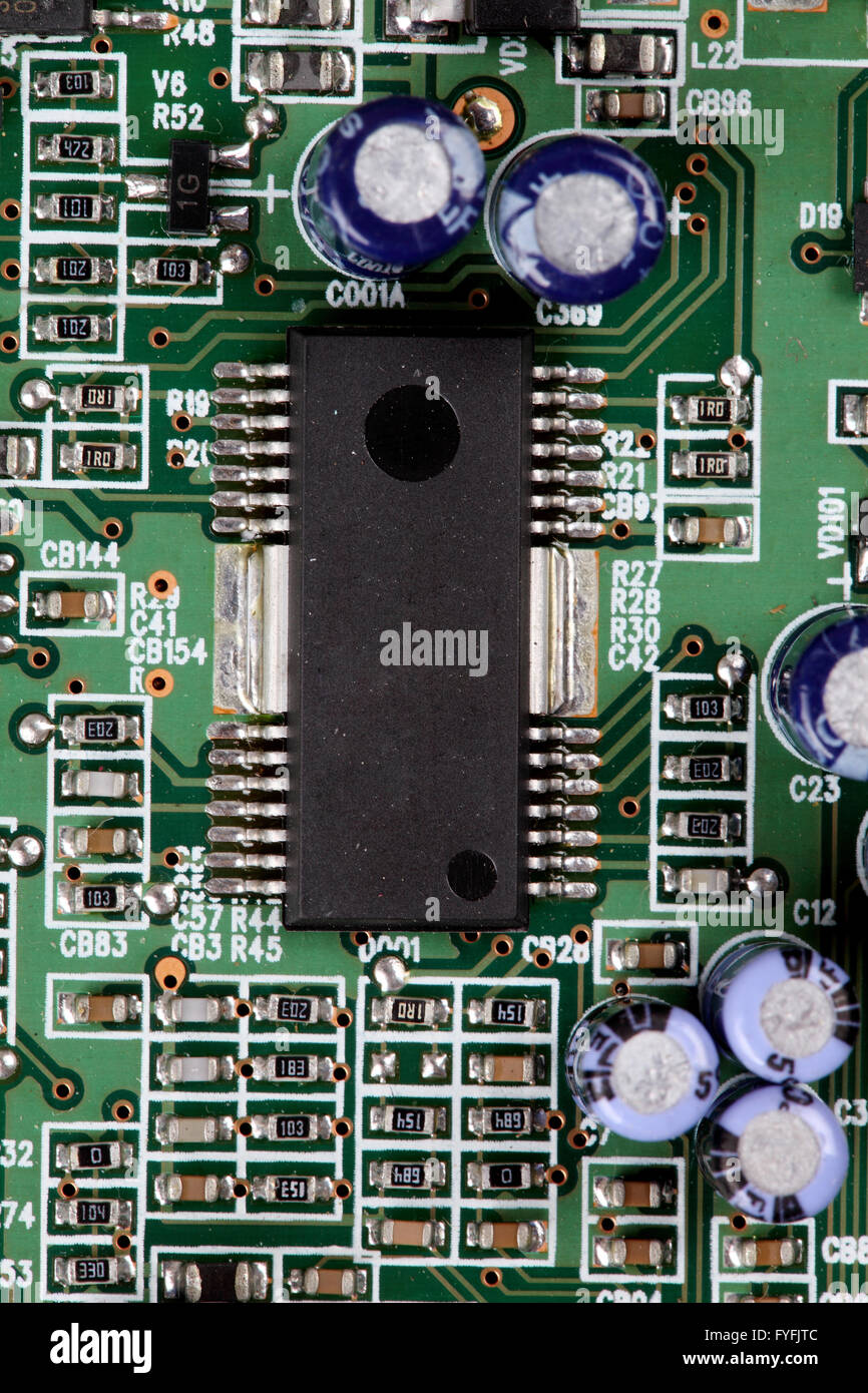 closeup of electronic circuit board Stock Photo - Alamy