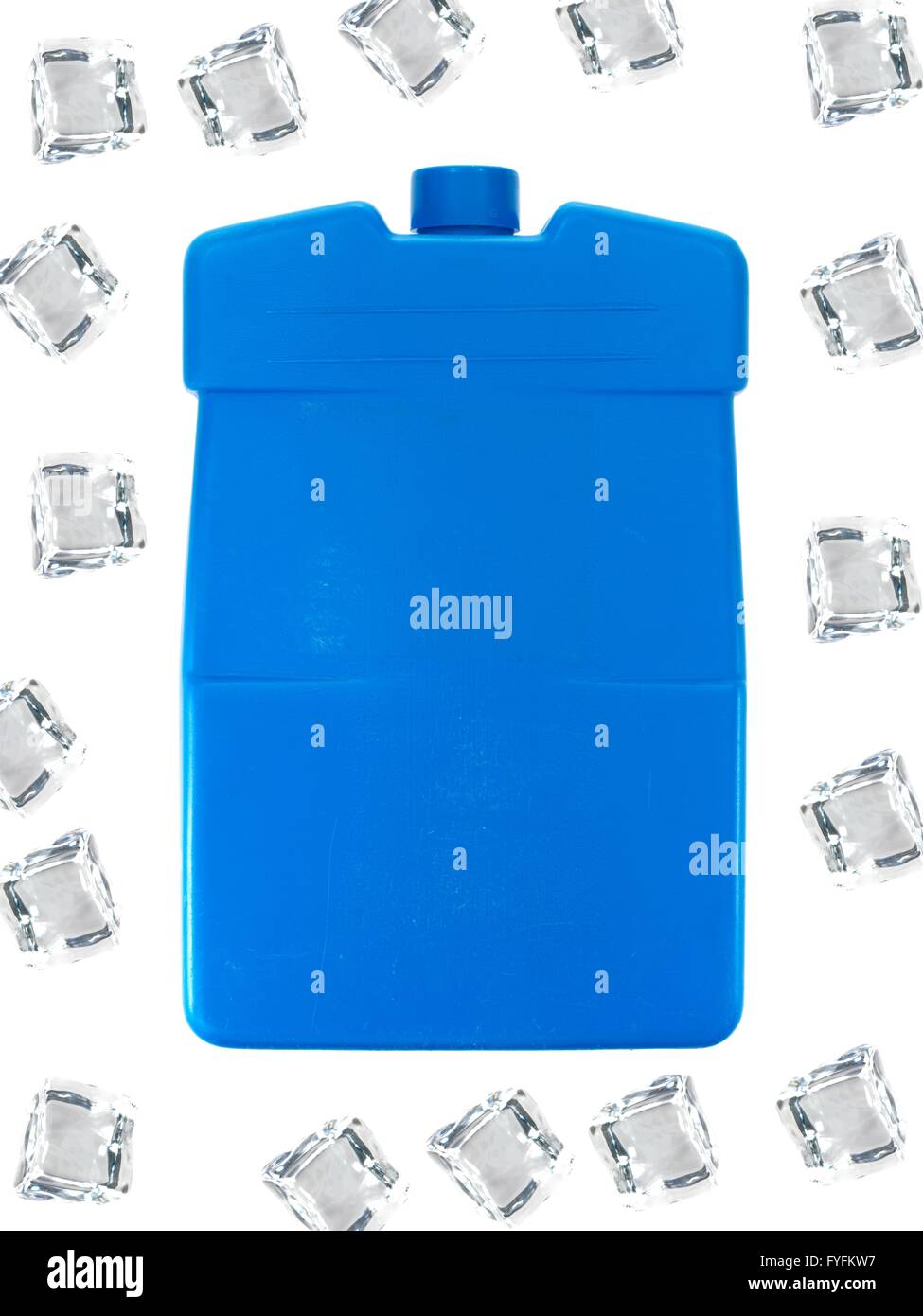 An ice pack isolated against a white background Stock Photo - Alamy