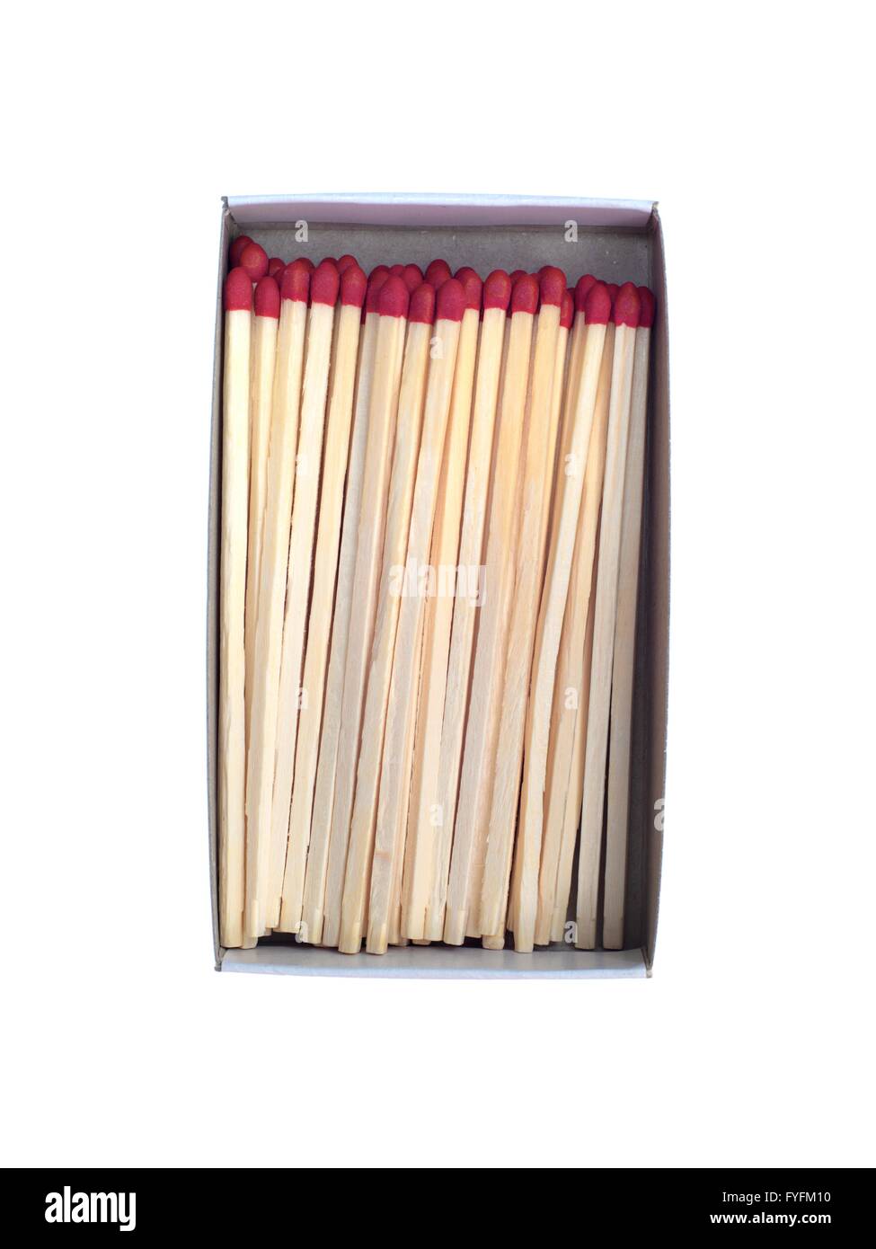 Wooden matches isolated against a white background Stock Photo - Alamy