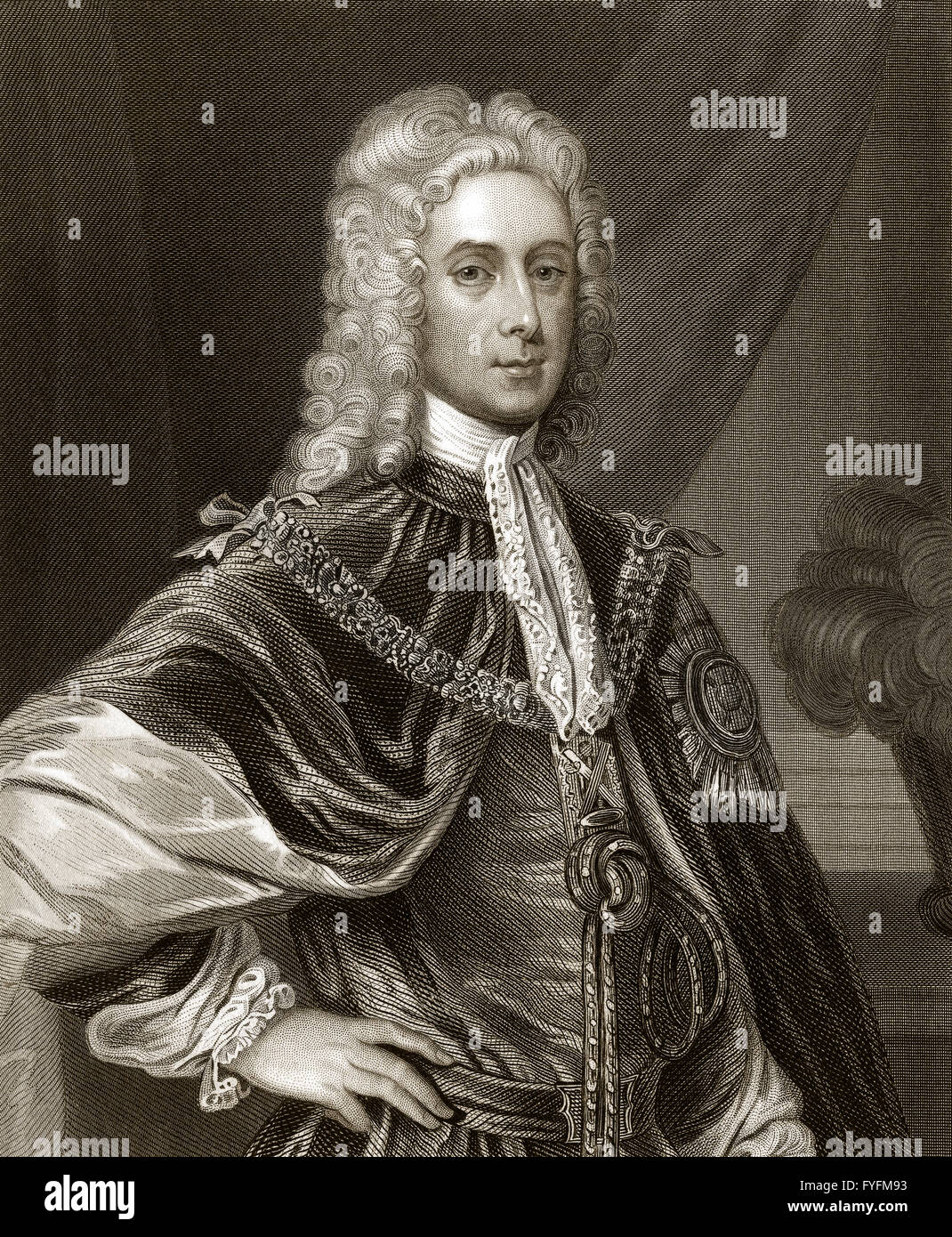 Field Marshal John Campbell, 2nd Duke of Argyll, 1st Duke of Greenwich ...