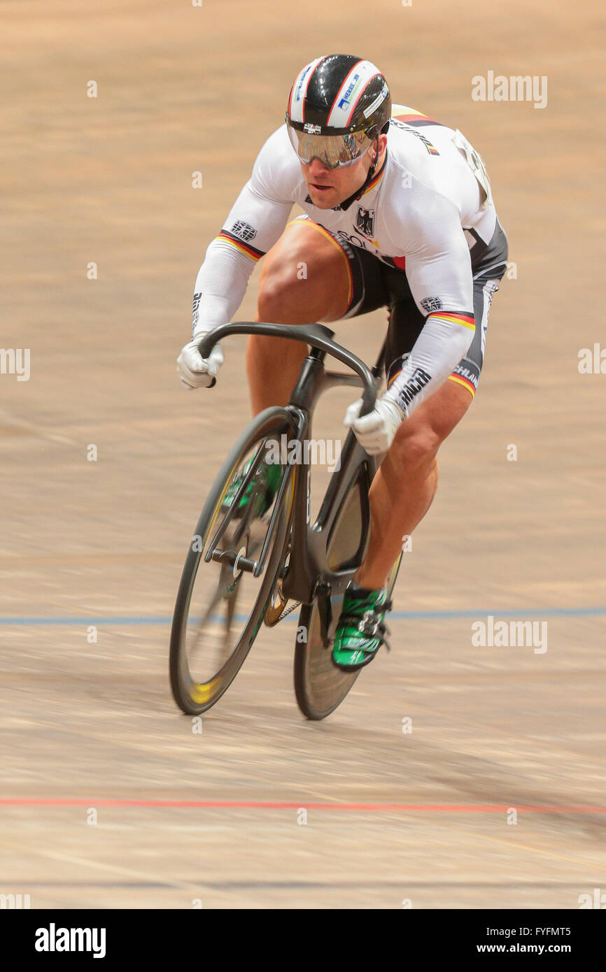 Robert Förstemann, Germany, places second in men's sprint elite finals ...