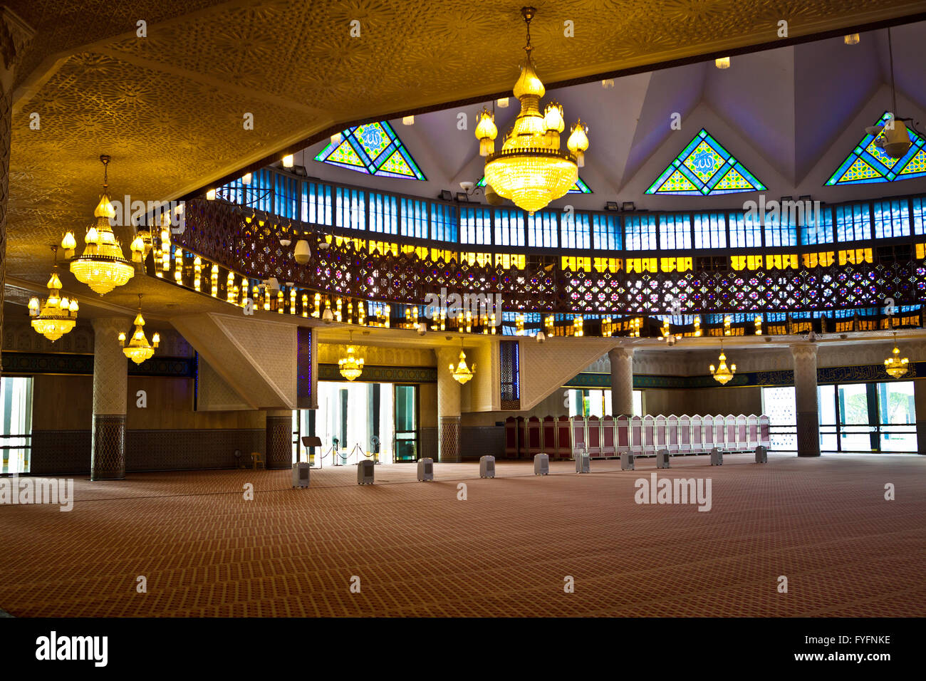interior of malaysian mosque Stock Photo - Alamy