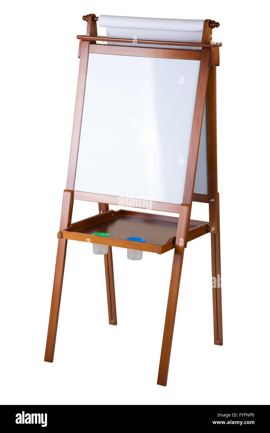 easel isolated with white background Stock Photo - Alamy