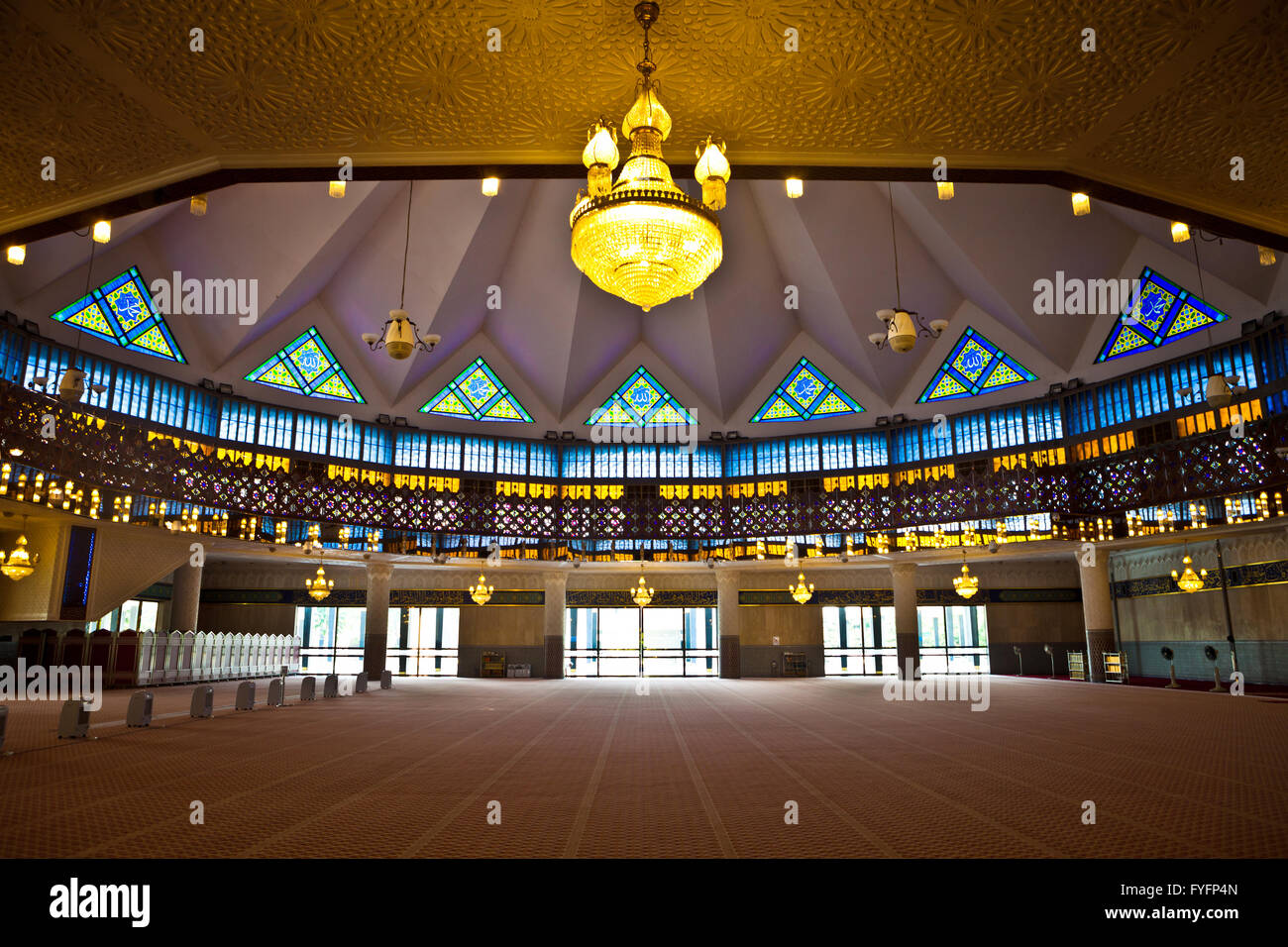 interior of malaysian mosque Stock Photo - Alamy