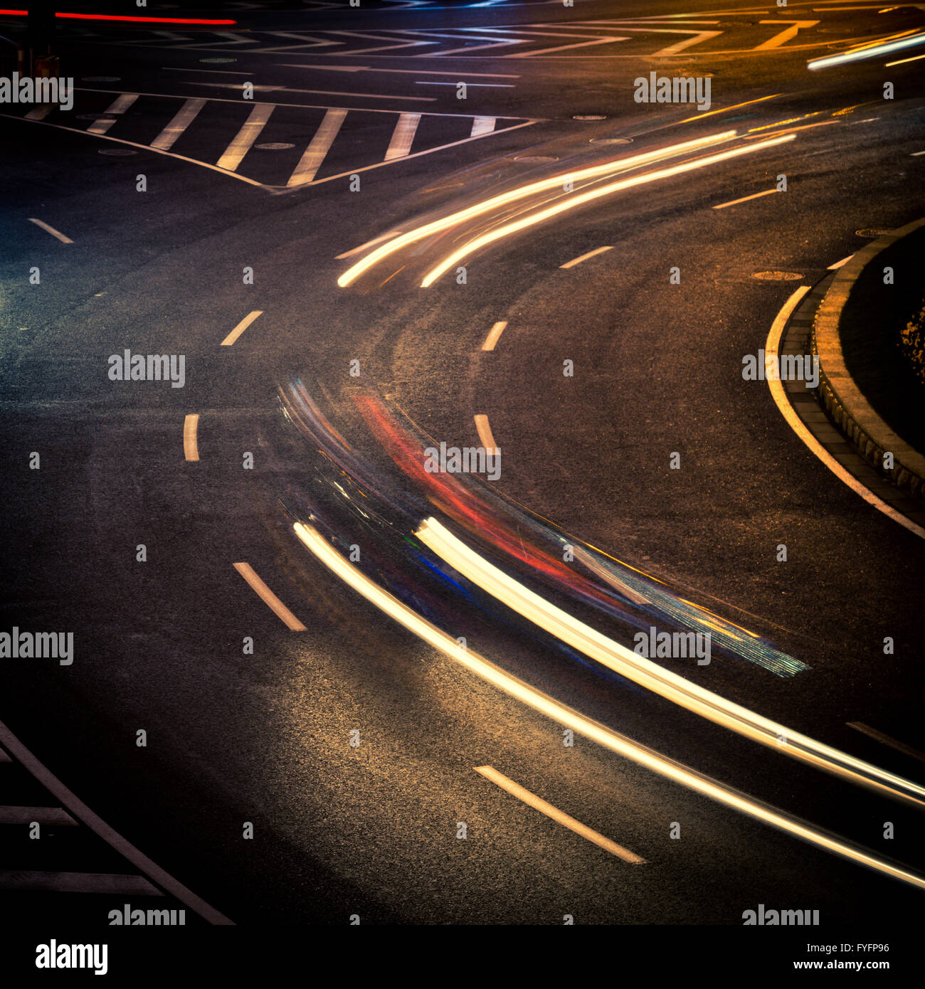 trail through street Stock Photo - Alamy
