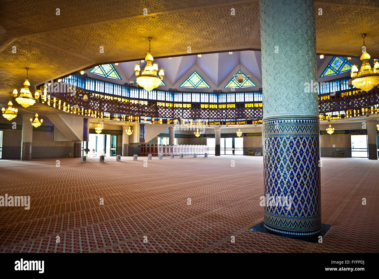 interior of malaysian mosque Stock Photo - Alamy