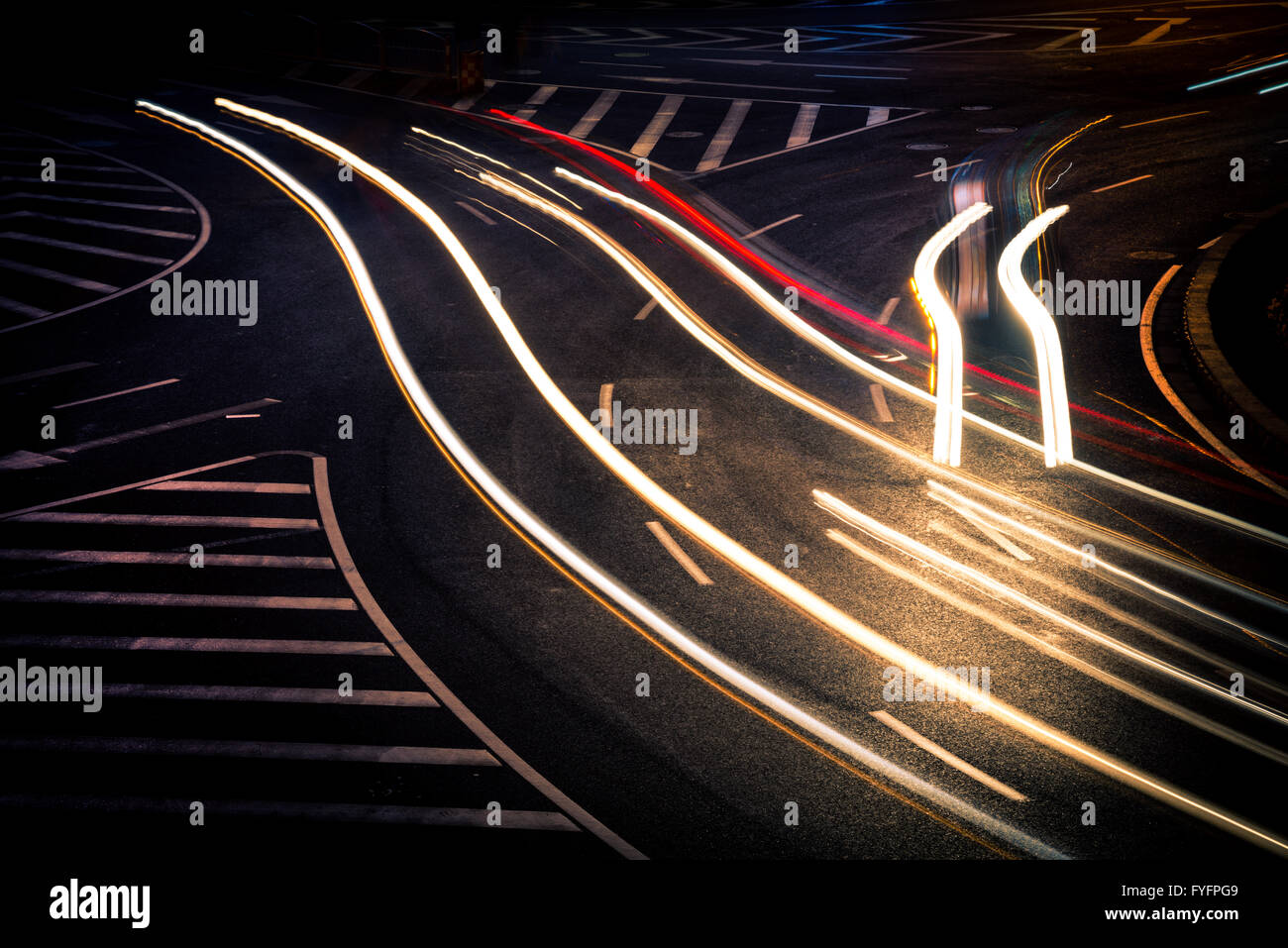 trail through street Stock Photo - Alamy