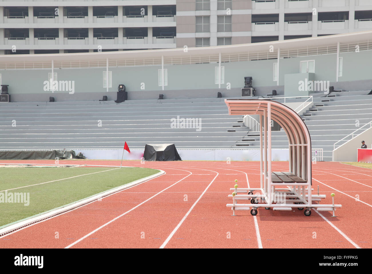 Side line bench stadium hi-res stock photography and images - Alamy