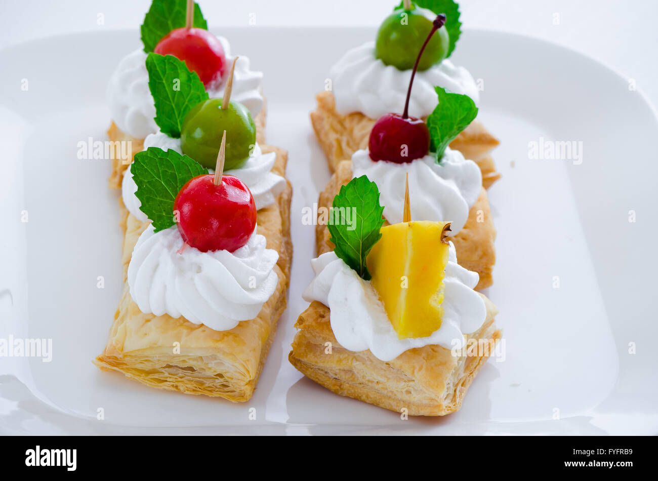 Delicious puff pie cherry hi-res stock photography and images - Alamy
