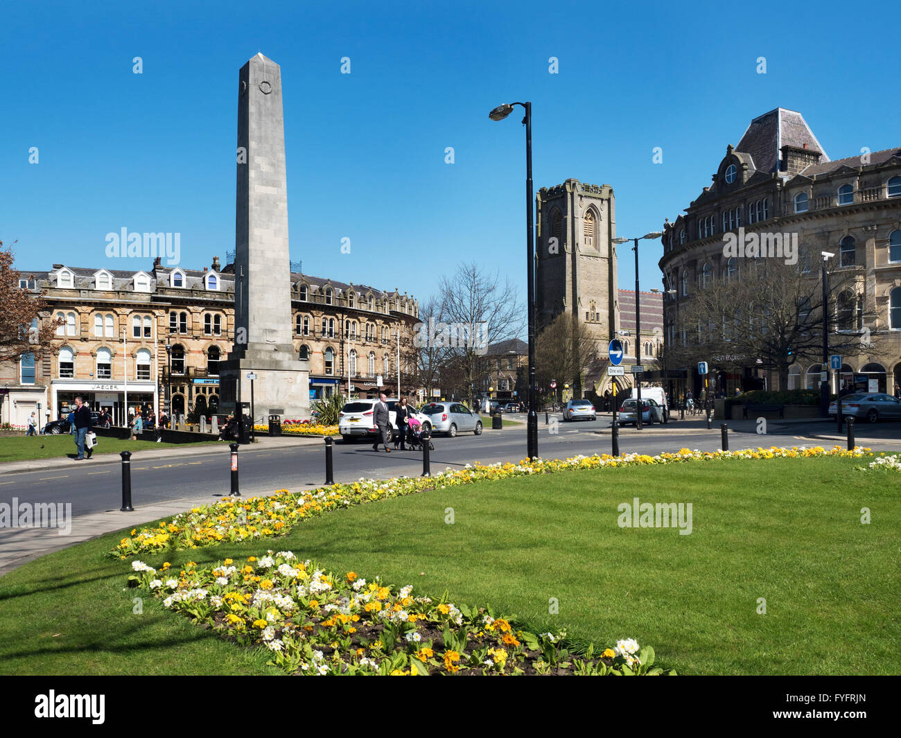 War Memorial and St Peters Church in Harrogate North Yorkshire England ...