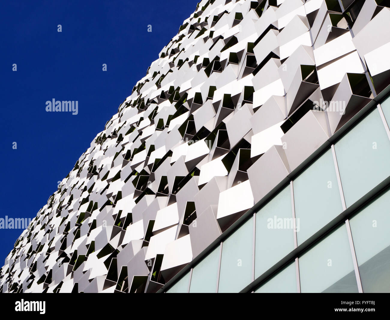 Cheesegrater car park building modern architecture in the city centre ...