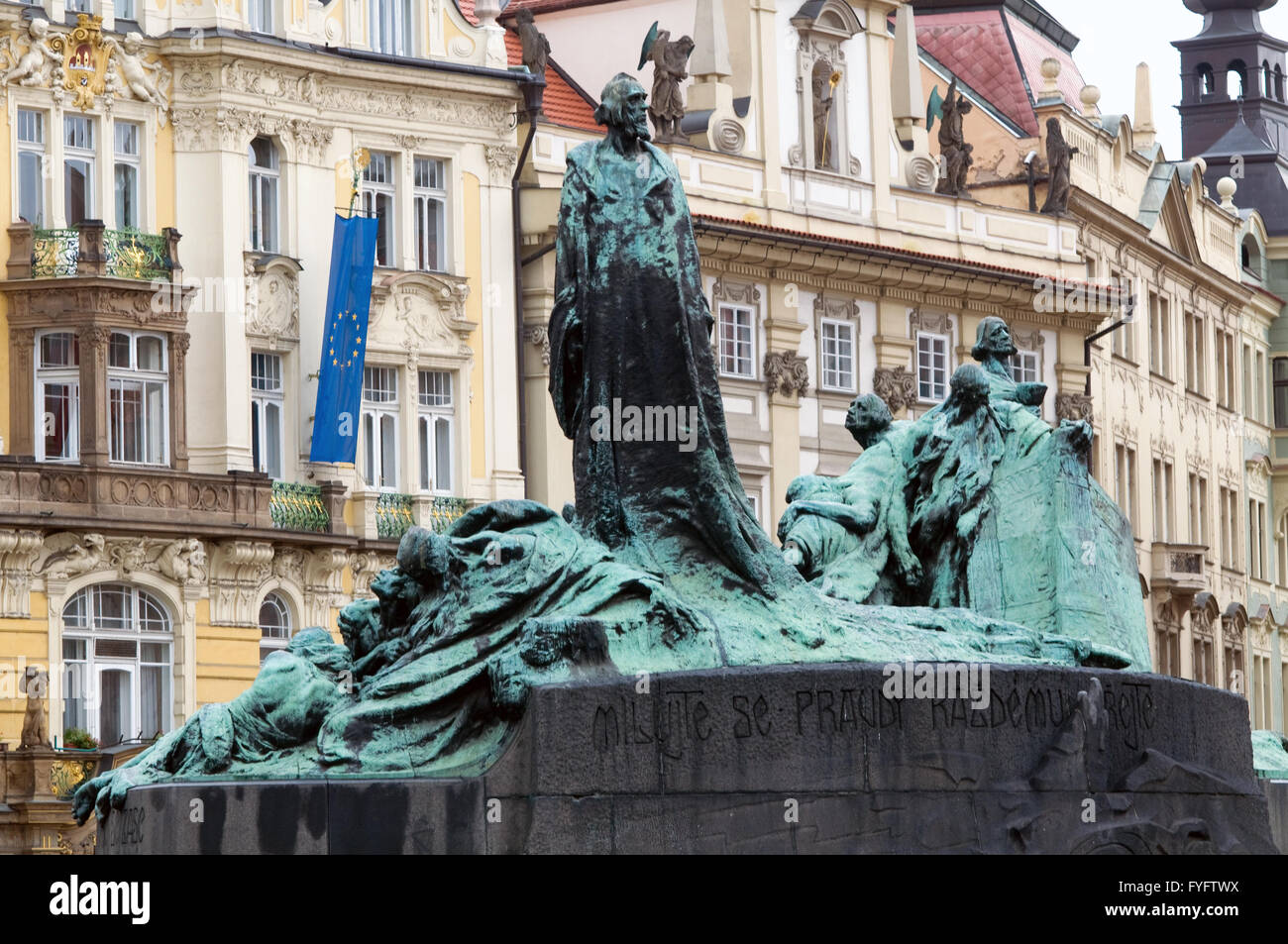 Jan Hus Memorial in Prague Stock Photo - Alamy