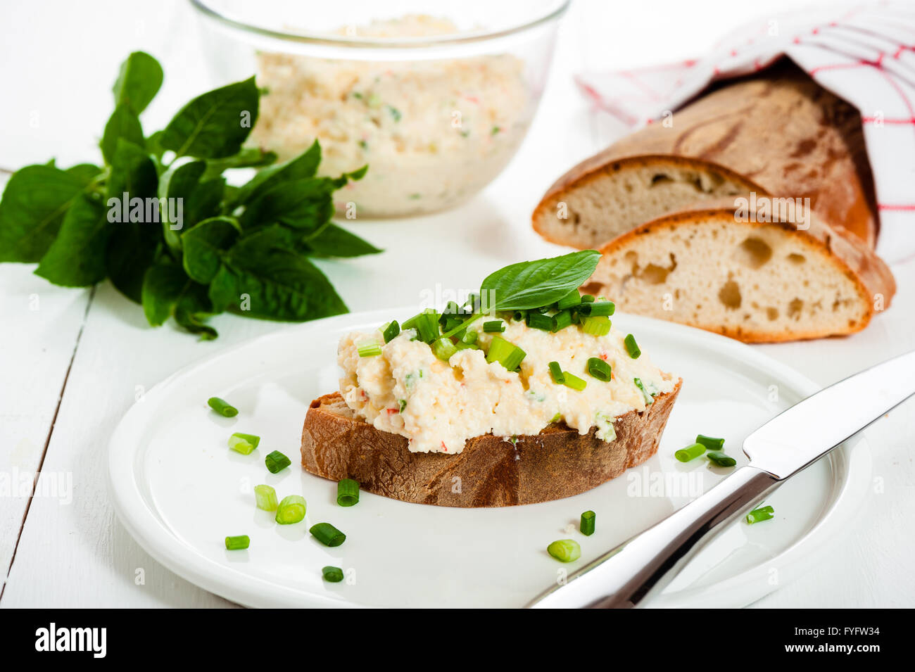 Bread and cheese Stock Photo - Alamy