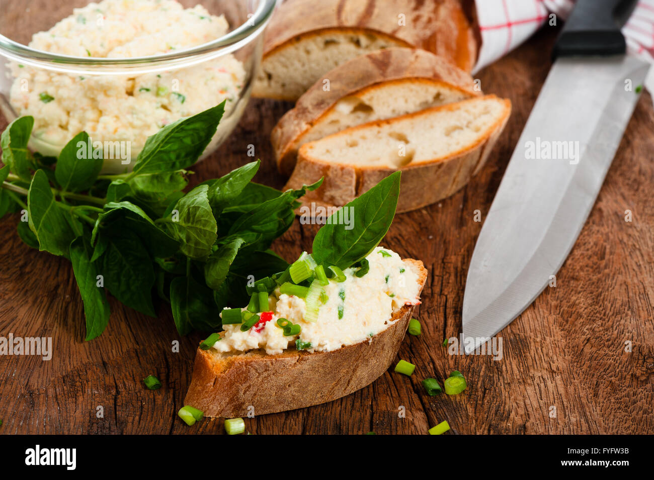 Bread and cheese Stock Photo - Alamy