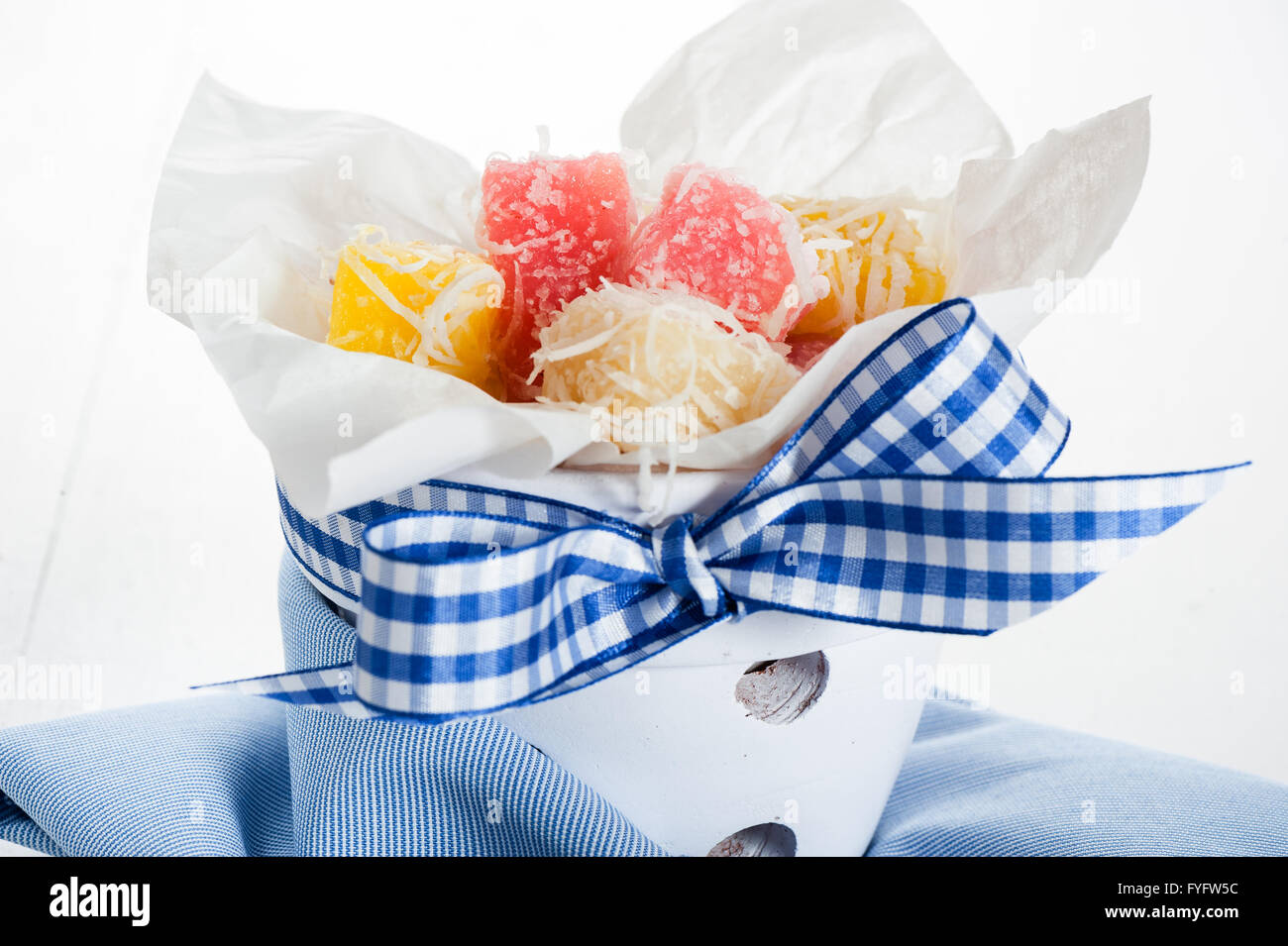 coconut ice candy Stock Photo - Alamy
