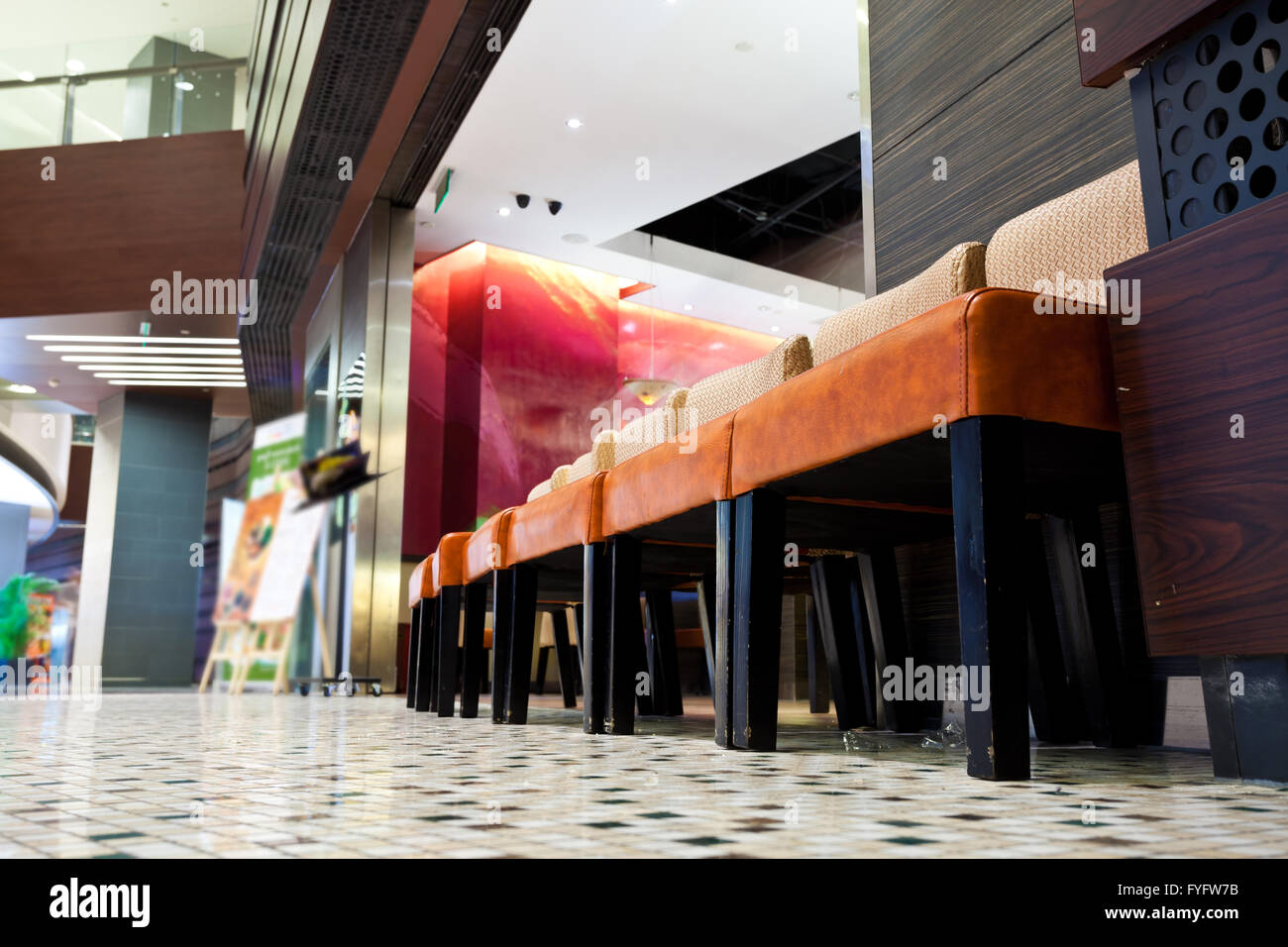 chair in shopping mall Stock Photo - Alamy
