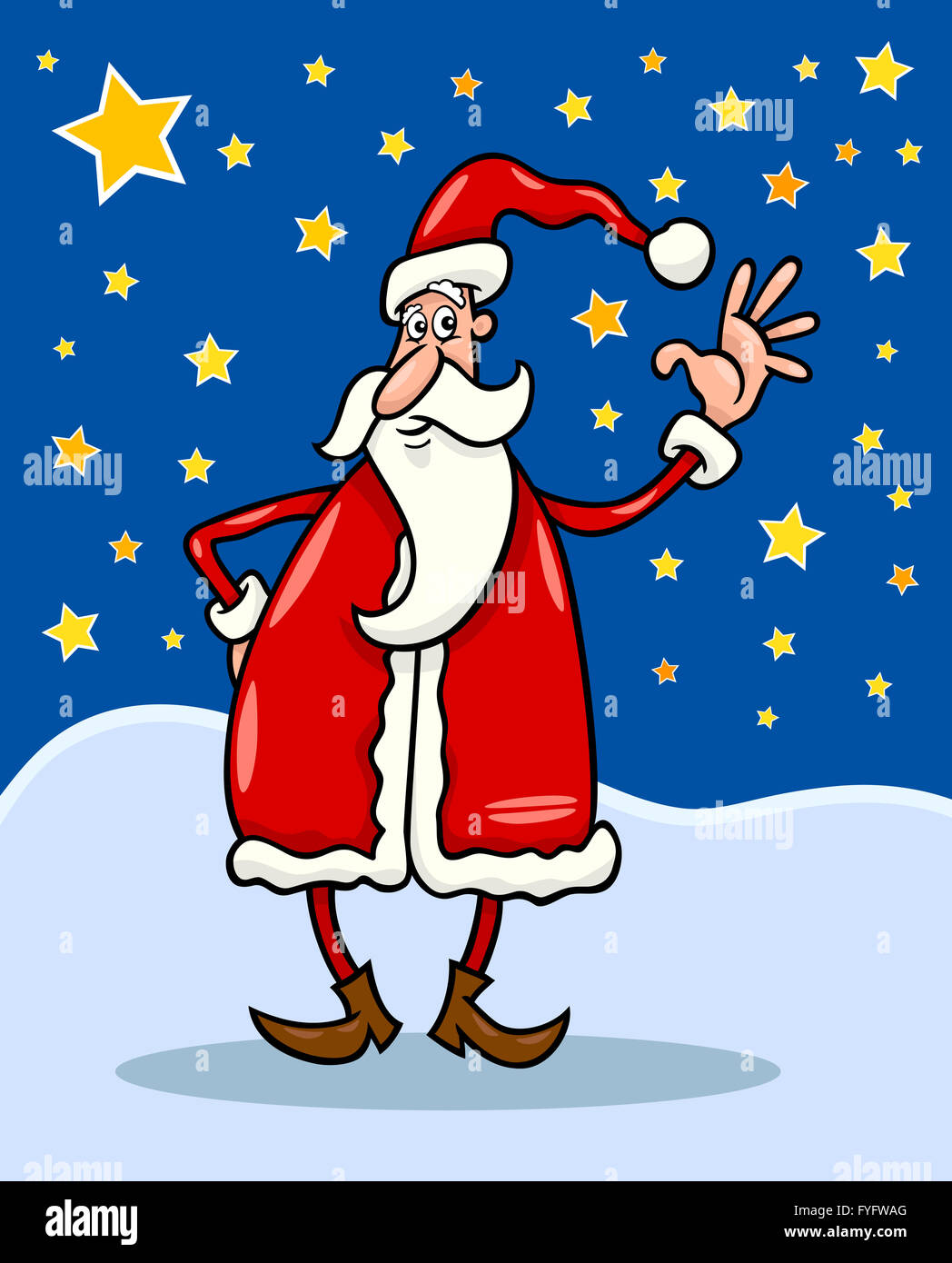 santa claus cartoon Stock Photo - Alamy