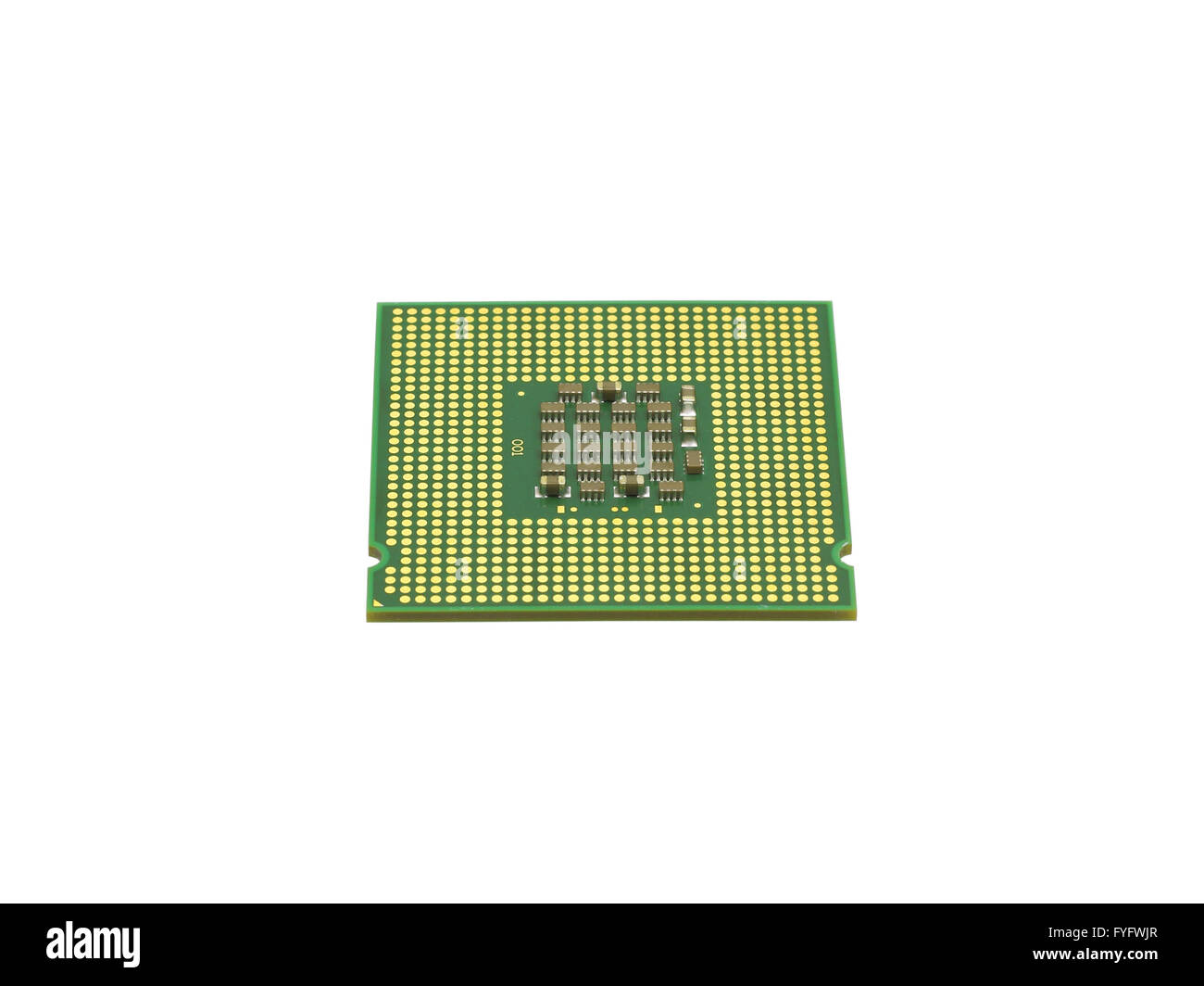 The computer the processor on a white background Stock Photo - Alamy