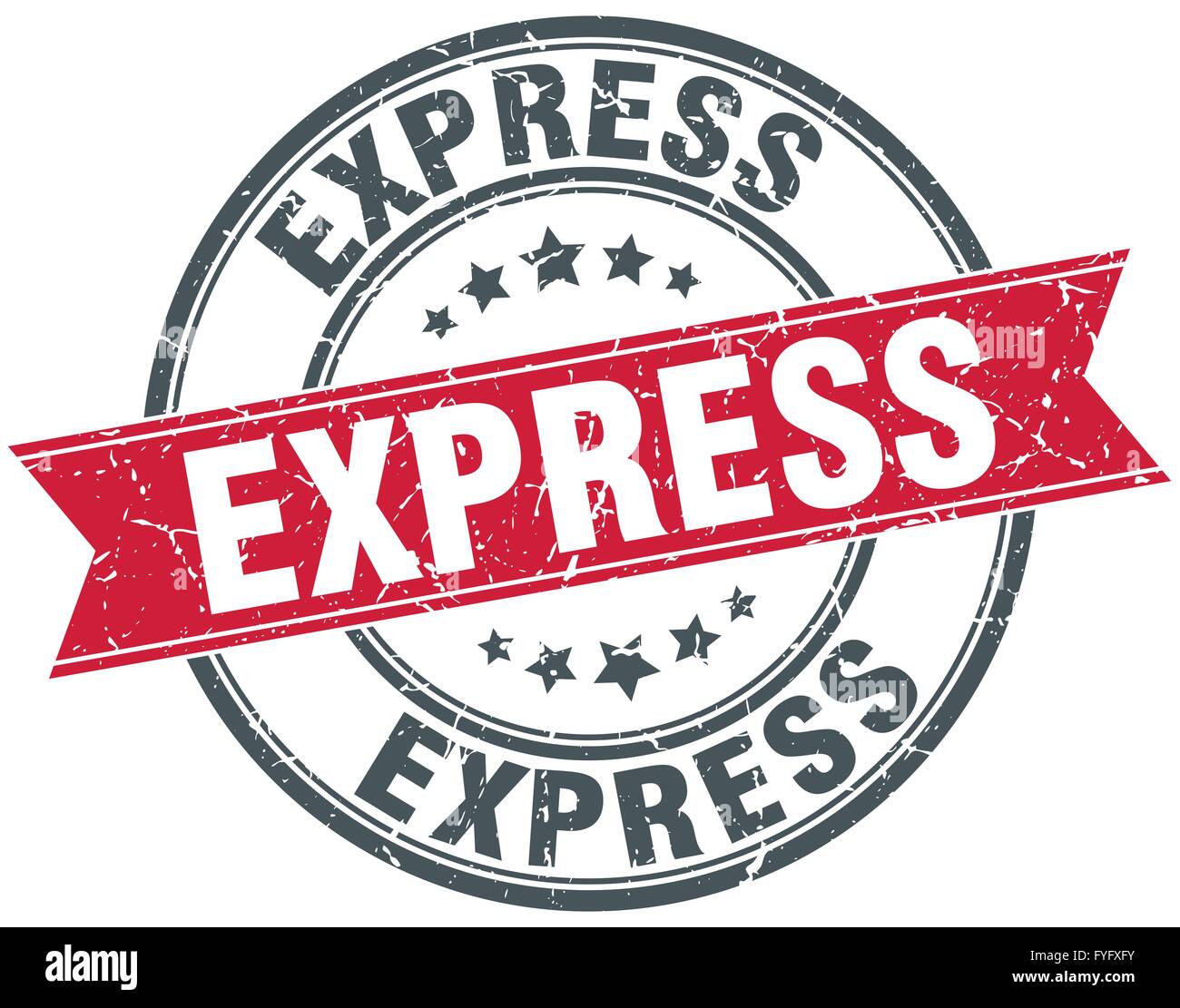 Red ribbon express Stock Vector Images - Alamy