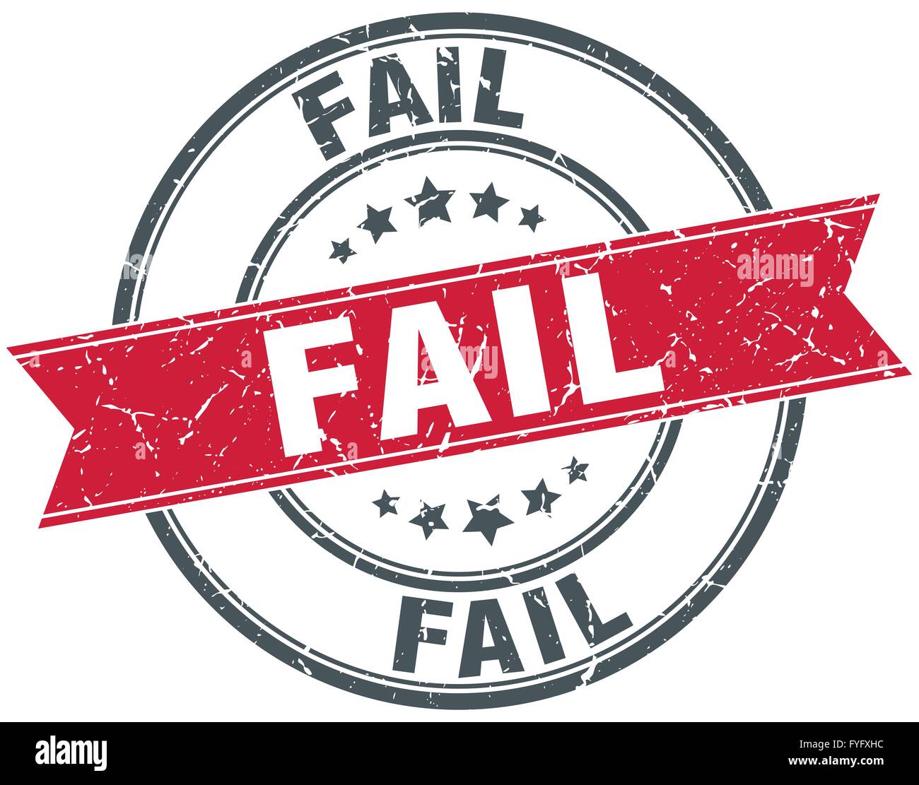 Fail stamp round Stock Vector Images - Alamy