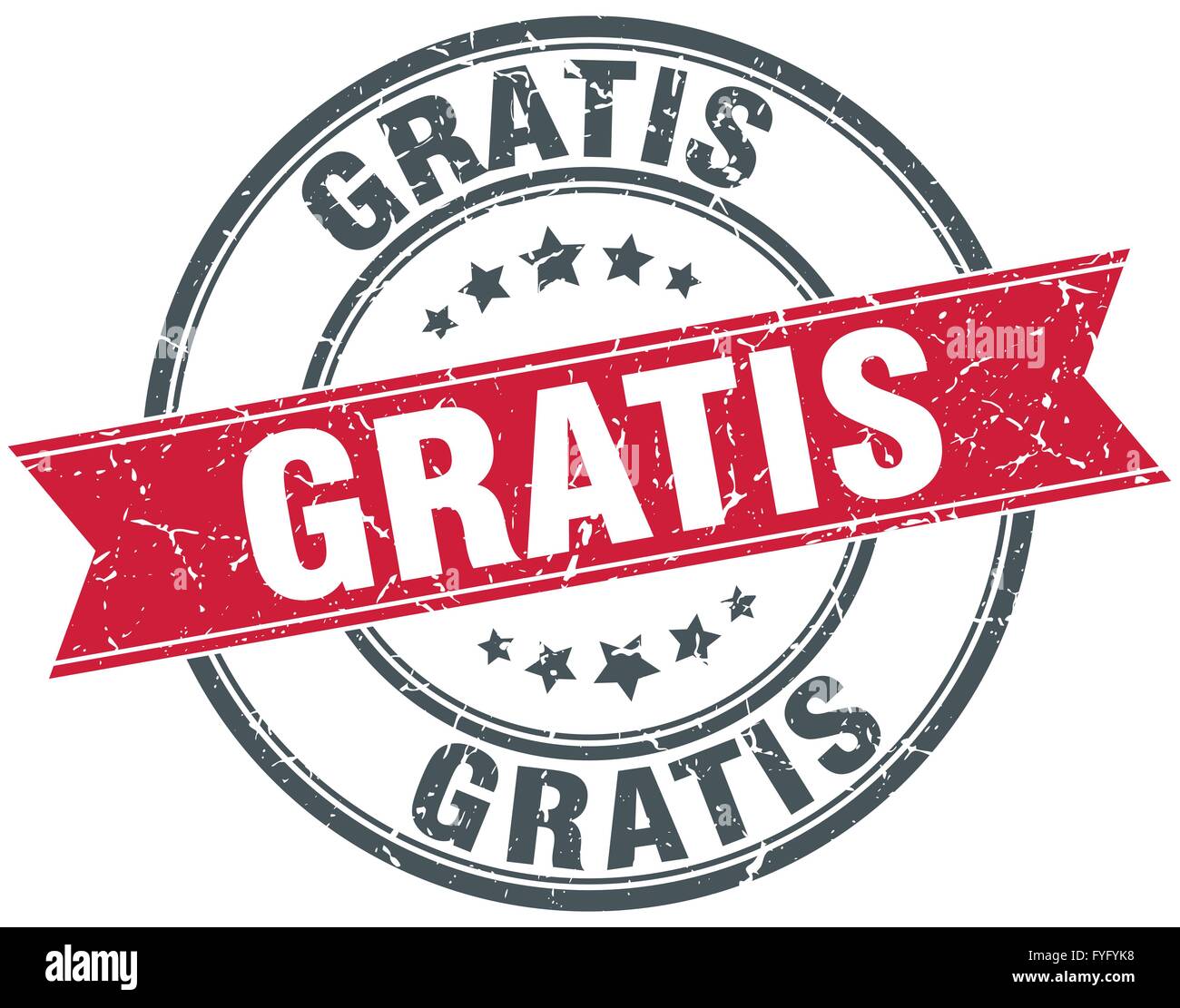 Gratis round red grunge hi-res stock photography and images - Alamy