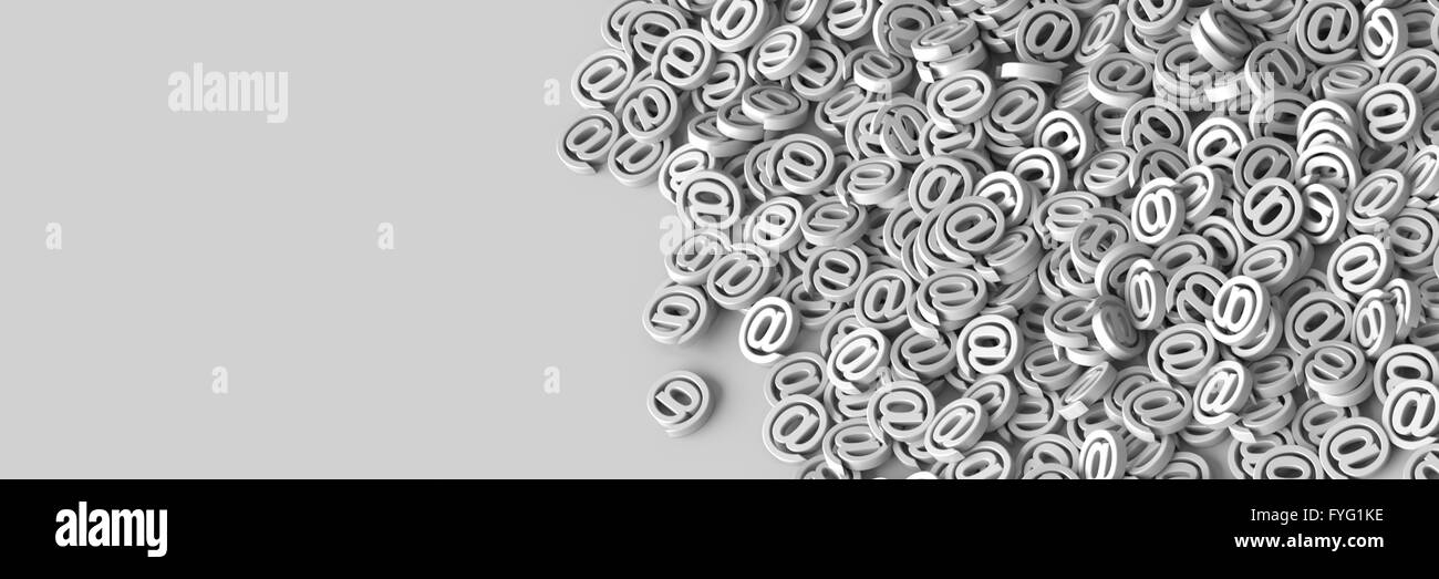 Email infinite symbols, 3d rendering background Stock Photo - Alamy