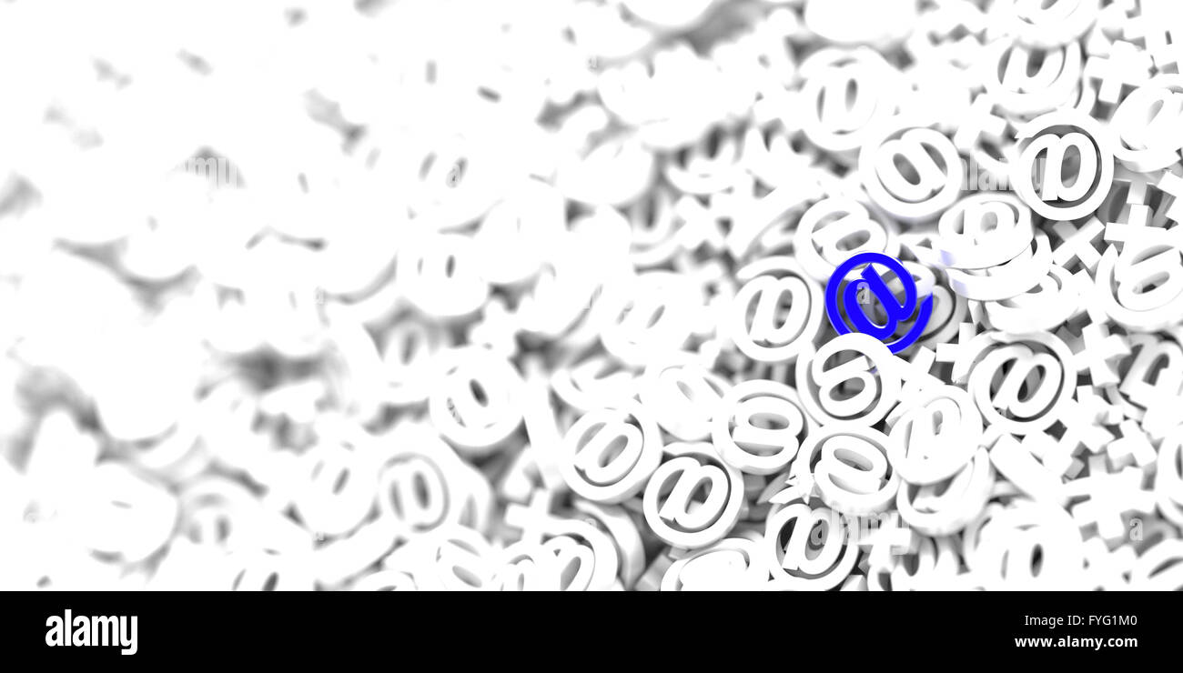 Email infinite symbols, 3d rendering background Stock Photo - Alamy