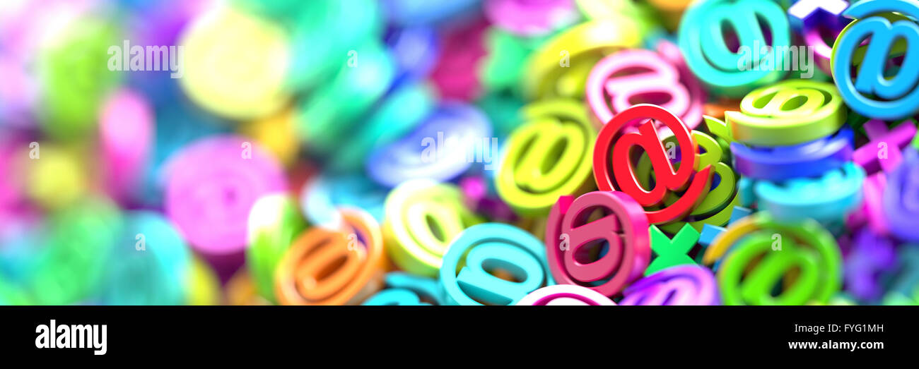 Email infinite symbols, 3d rendering background Stock Photo - Alamy